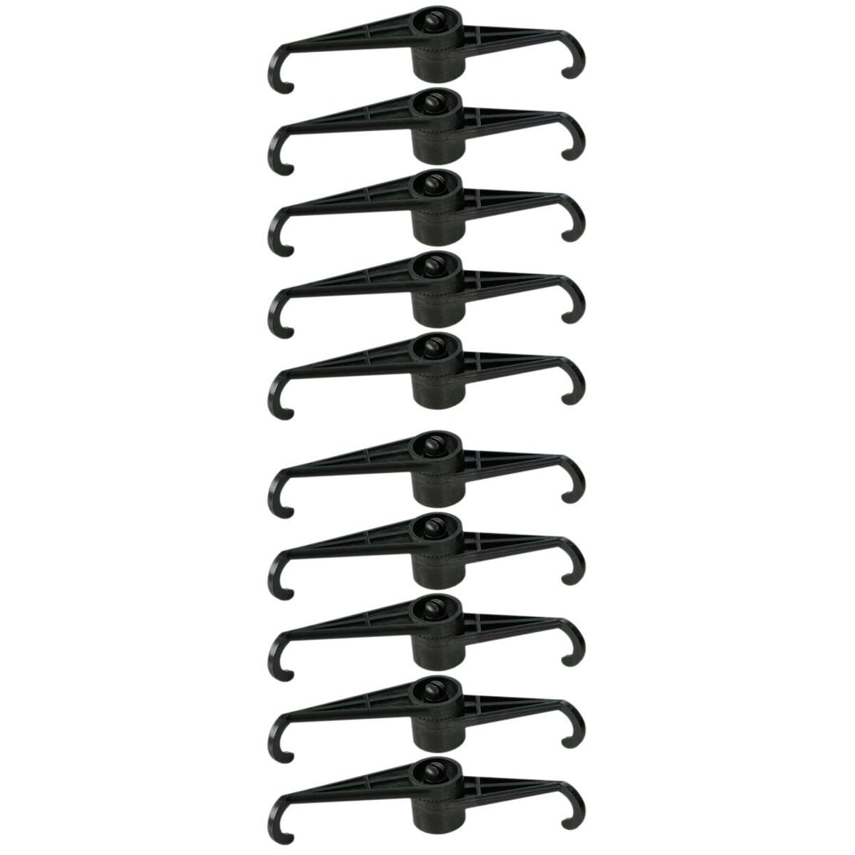 Hemoton 10-Pack Adjustable Branch Fixing Clamps Garden Plant Clips Tree ...