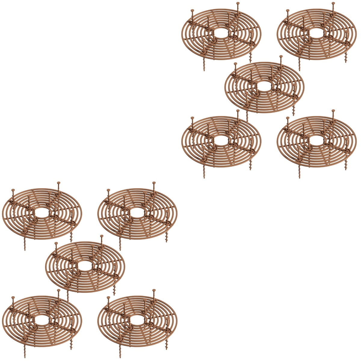 Hemoton 10 pcs Flower Pot Covers Soil Protectors Guard Plant Pot Grids ...