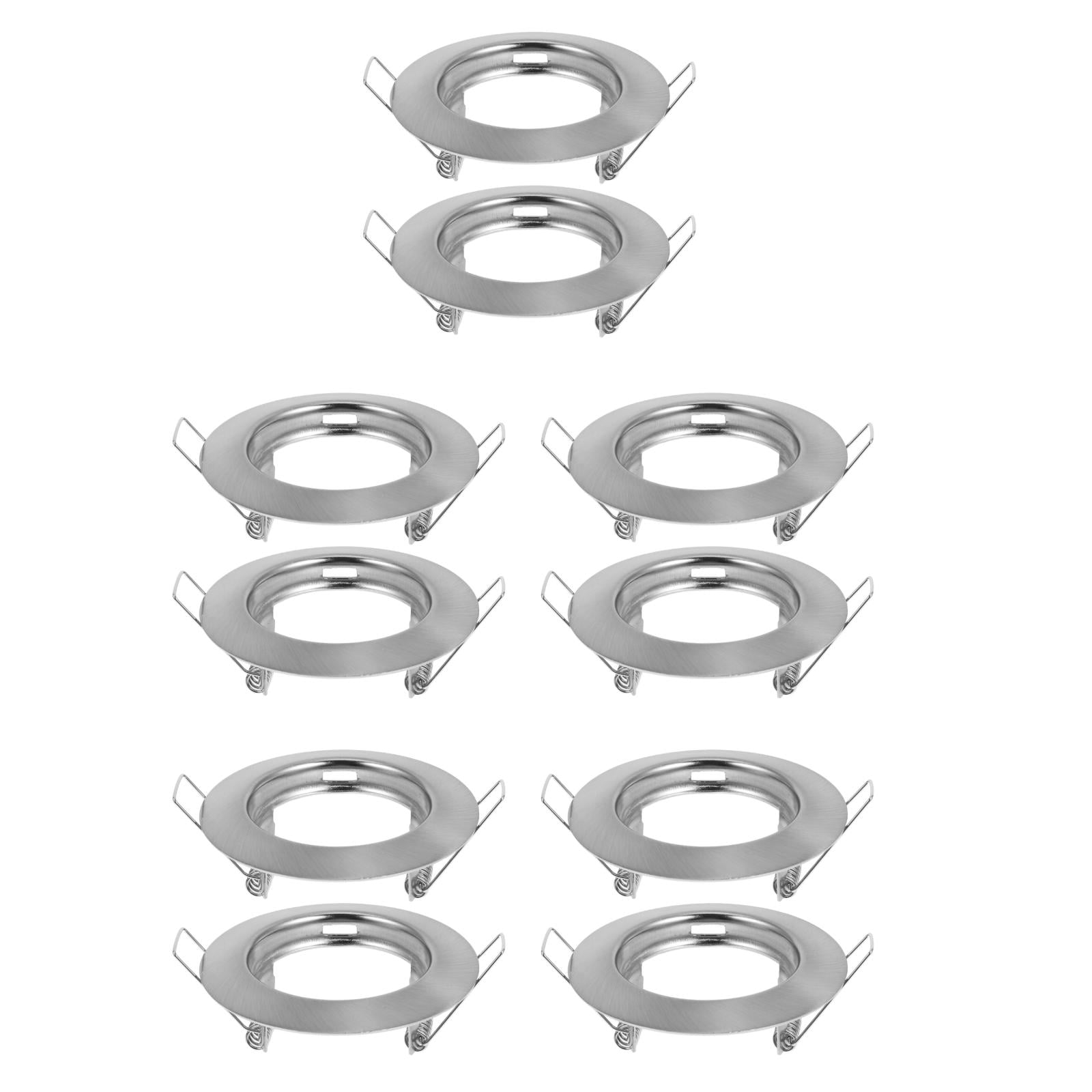 Hemoton 10 pcs Led Recessed Ceiling Light Mounting Frame Round ...