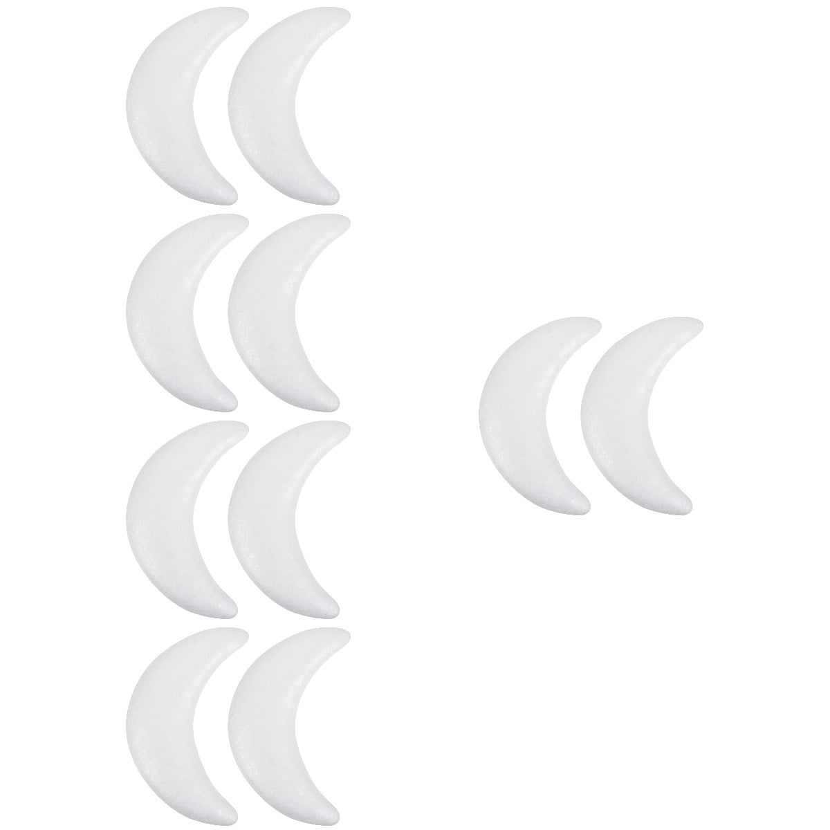 Hemoton 10 pcs Moon Shaped Foam Cake Model Blank Moon Cake Decorating ...