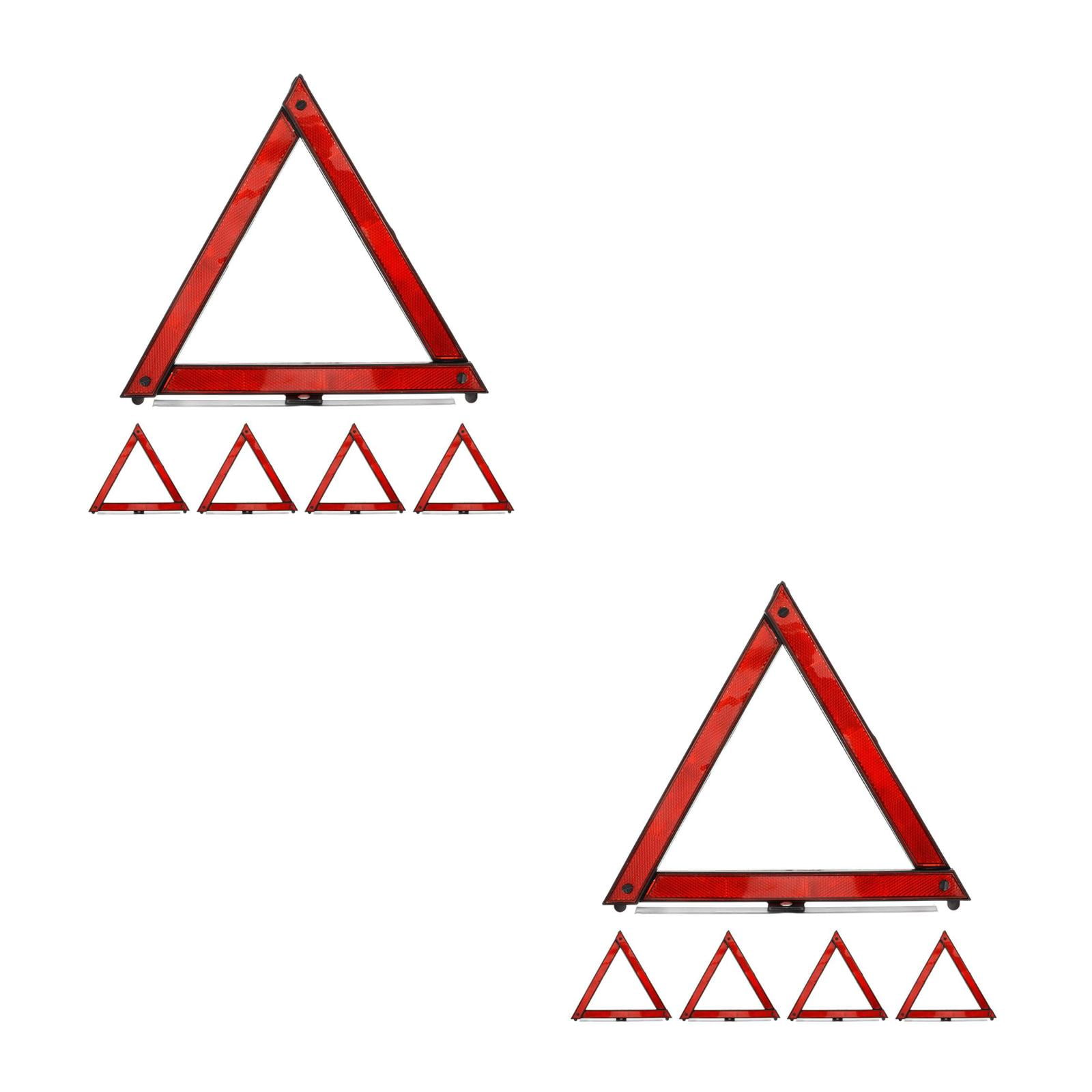 Hemoton 10 pcs Safety Triangle Warning Sign Foldable Reflective ...