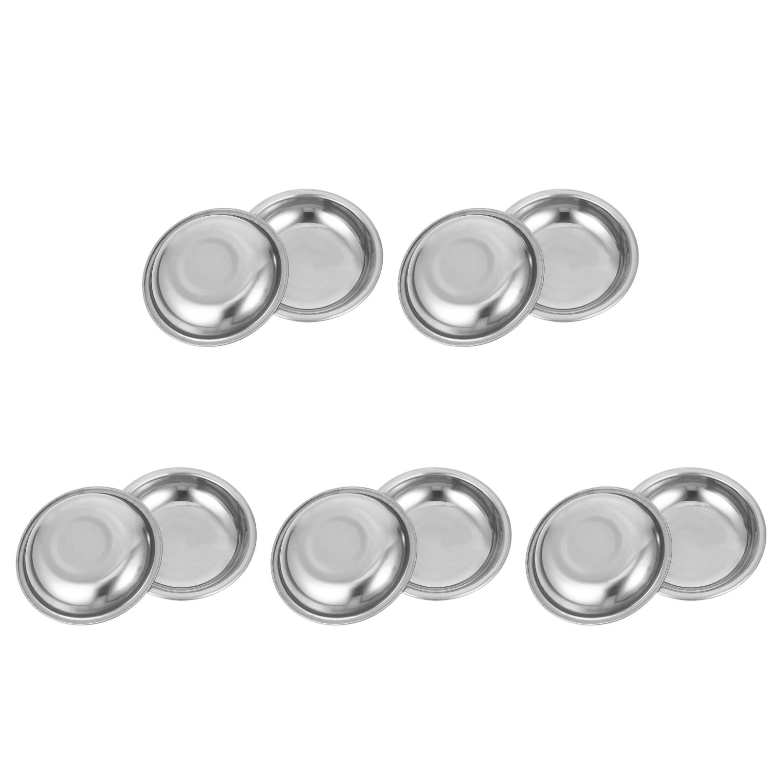 Hemoton 10 pcs Scale Tray Stainless Steel Weighing Dishes Digital Scale ...
