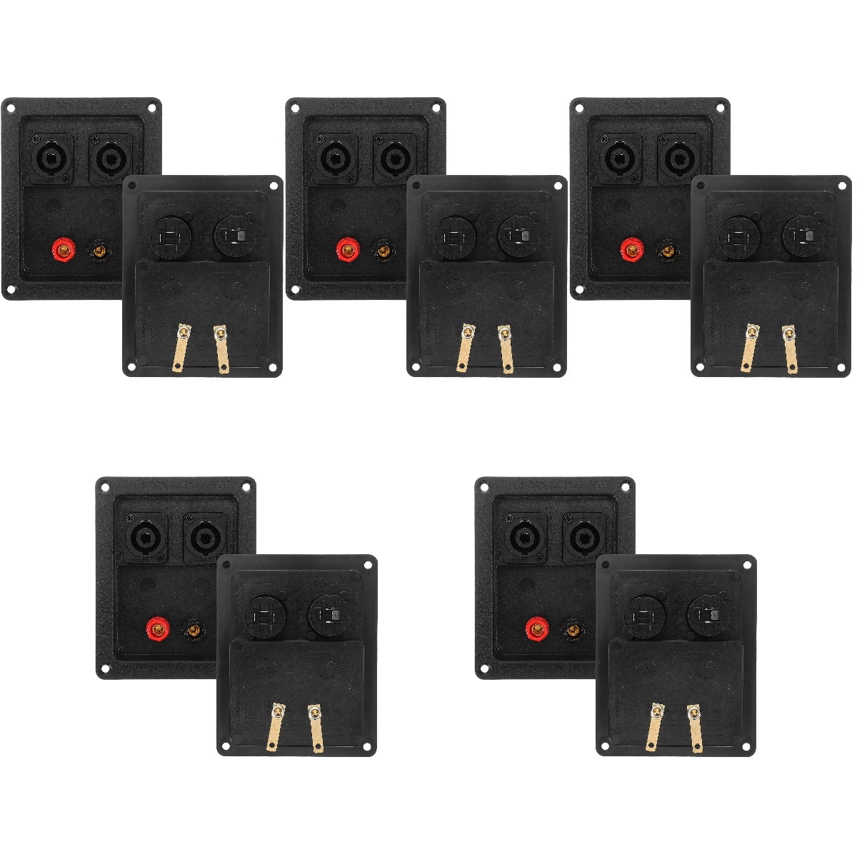 Hemoton 10 pcs Speaker Box Terminal Subwoofer Terminal Speaker Spade ...