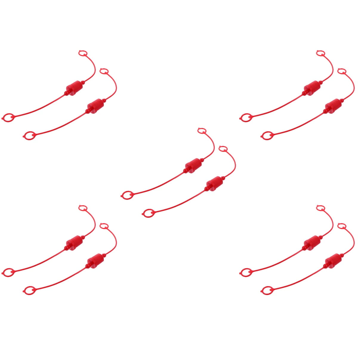 Hemoton 10 sets of NPT Connector Plastic Quick Hydraulic Coupling Dust ...