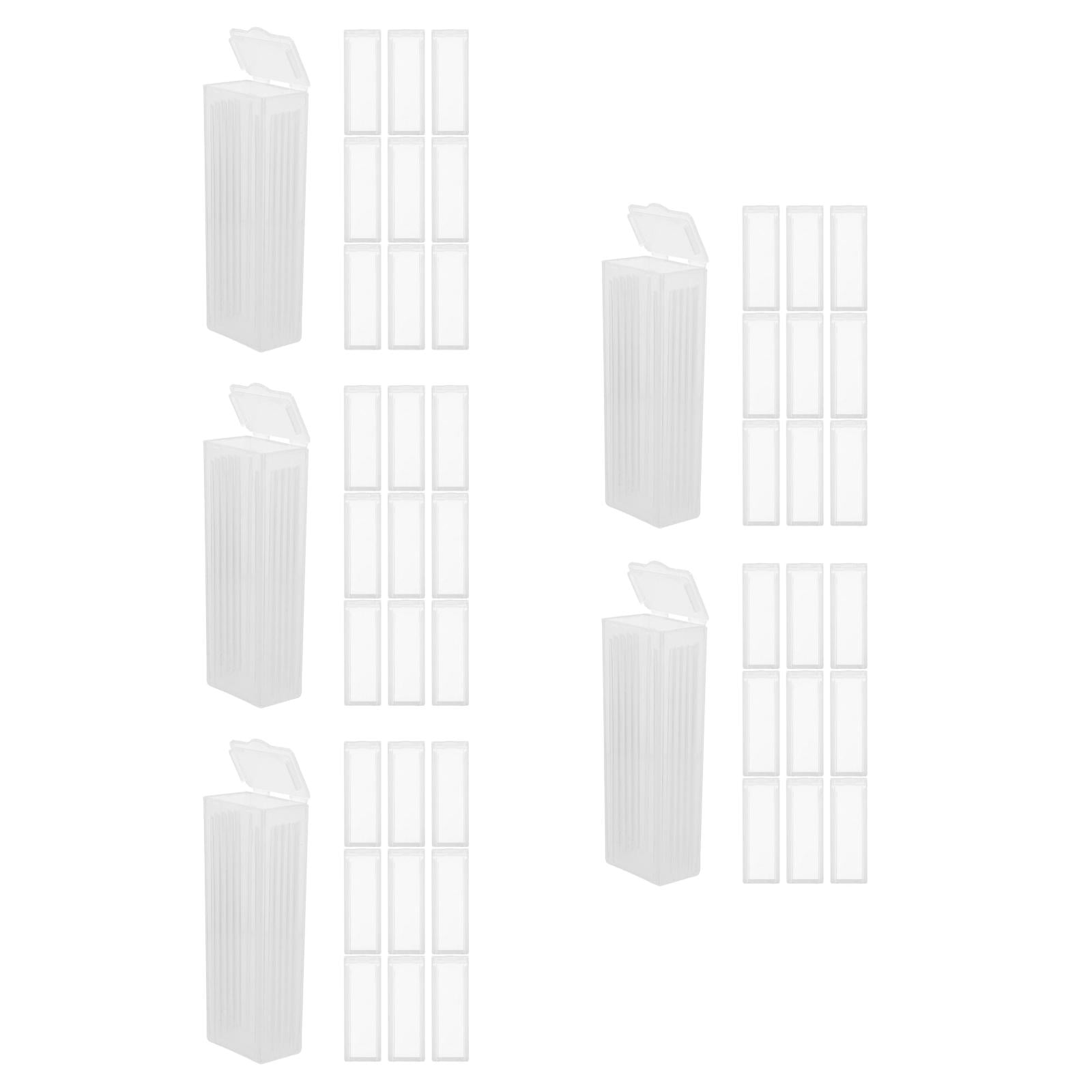 Hemoton 100 PCS Laboratory Microscope 10-Place Plastic Slide Holder ...