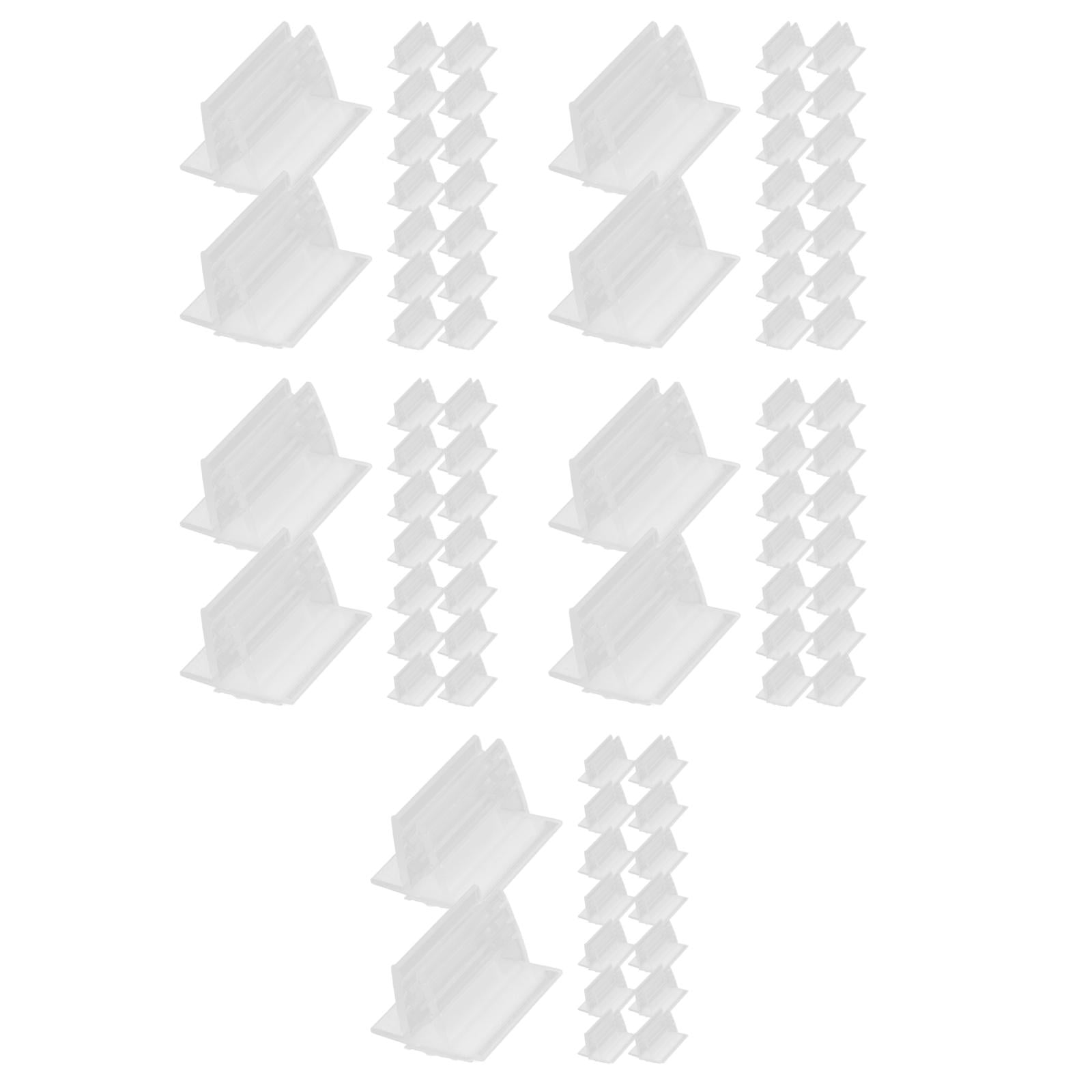 Hemoton 100 PCS Wood Shelf Label Holder Plastic Tag Holder Supermarket ...