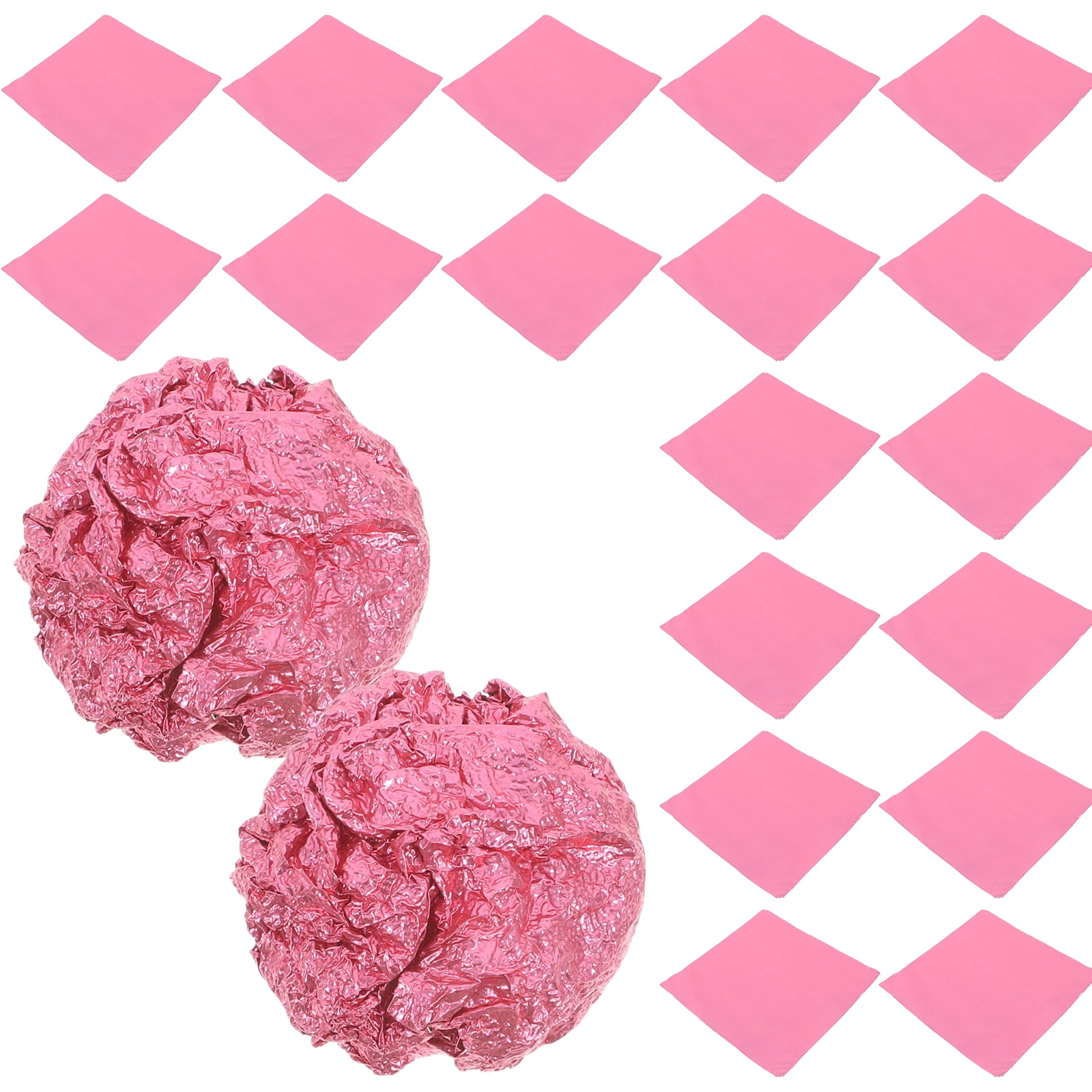 Hemoton 100 Pcs Candy Foil Wrapper Wrappers Packaging Chocolate Pink ...