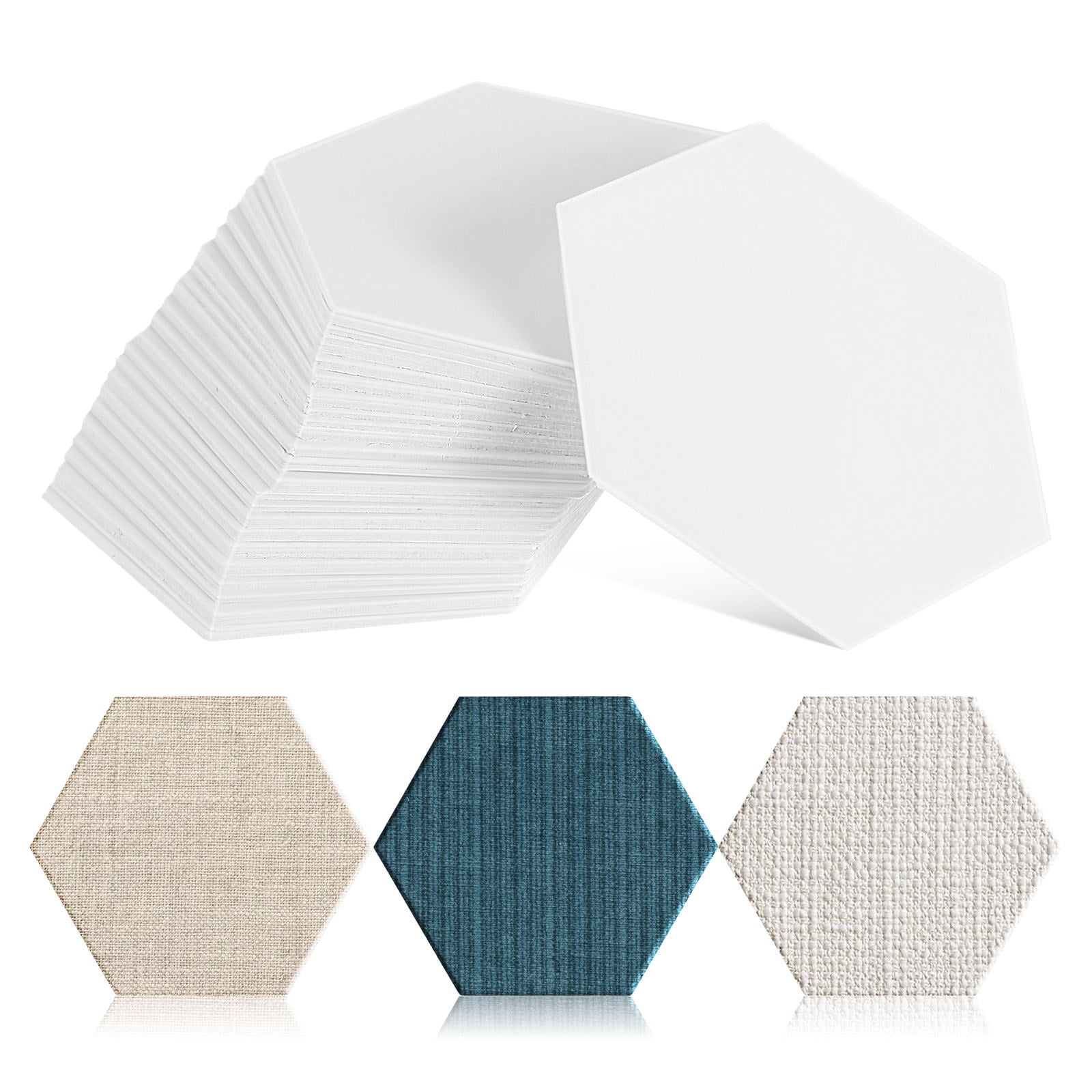 Hemoton 100 Pcs Hexagon Quilting Templates Paper Piecing Templates ...