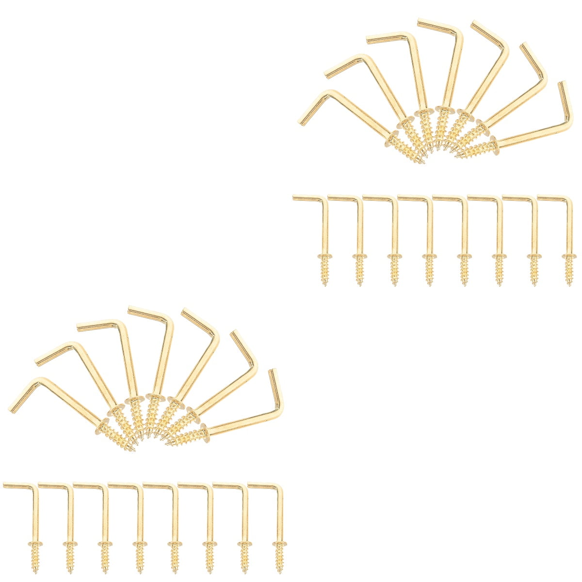 Hemoton 100 Pcs L-shaped Screw Self-tapping Screws Picture Frame ...