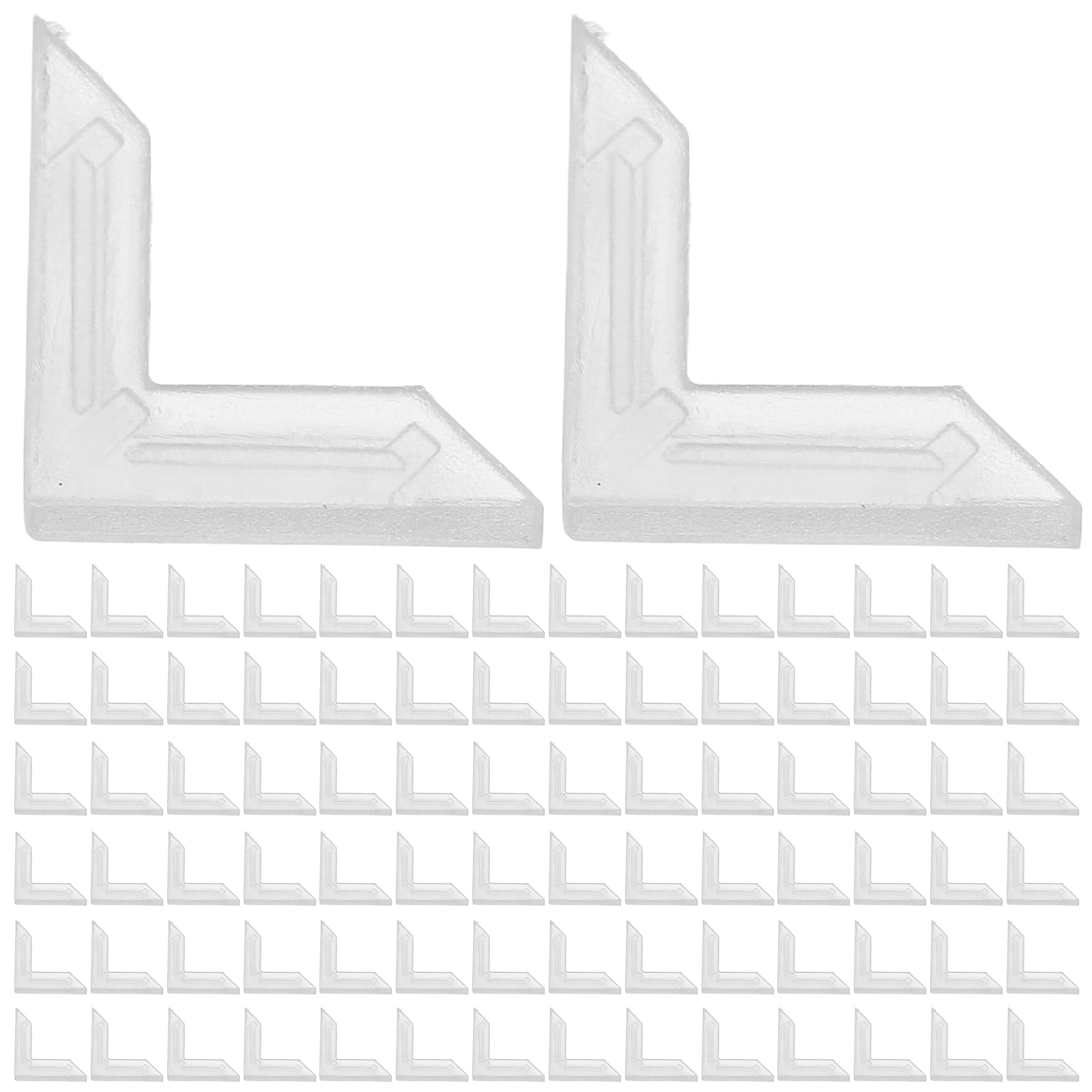 Hemoton 100 Pcs Plastic Corner Protectors for Glass Mirror Ceramic Tile ...