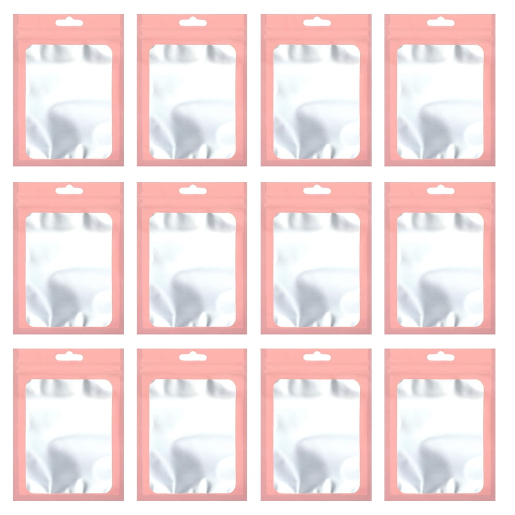 Hemoton 100 Pcs Self Sealing Food Storage Bags with Clear Window Food ...