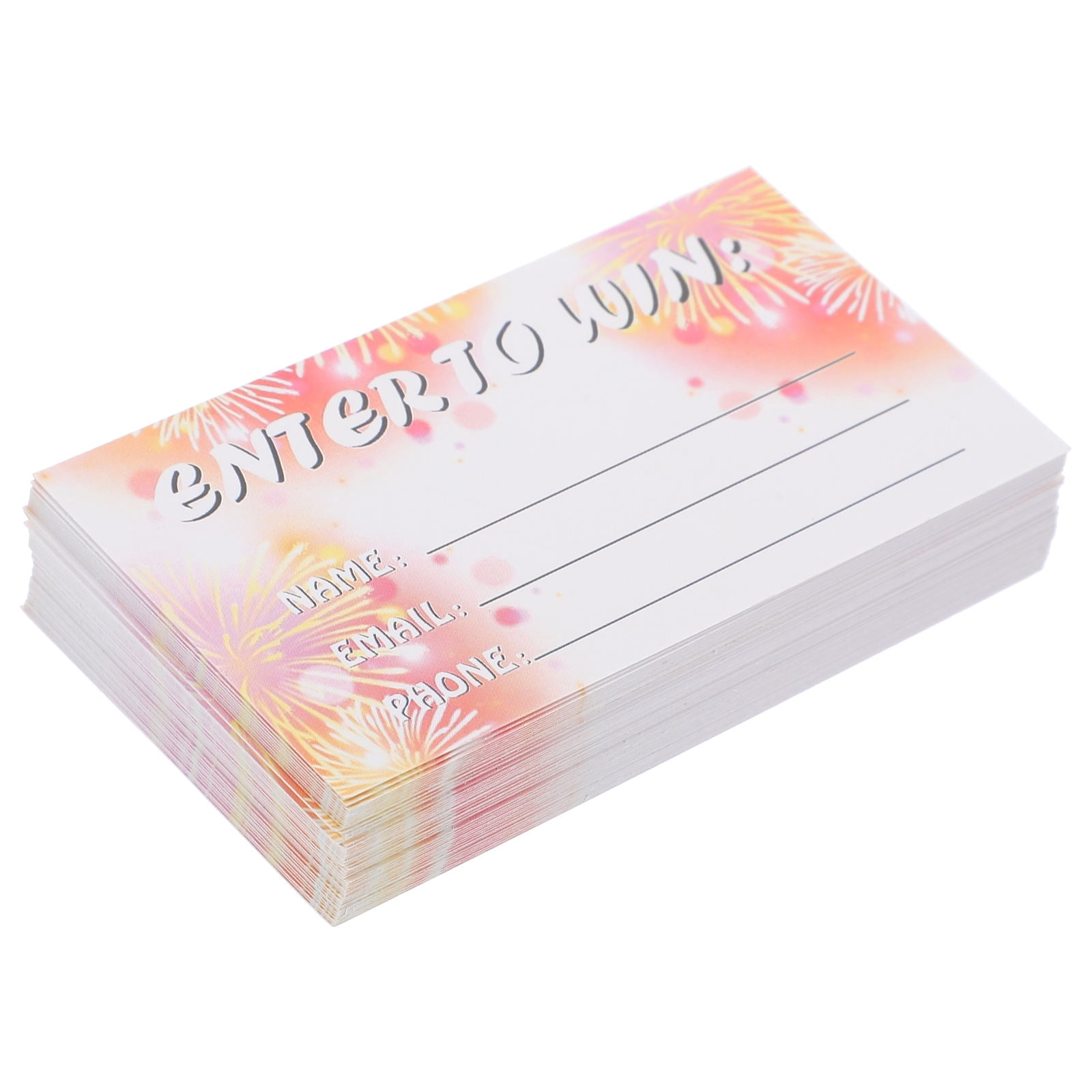 Hemoton 100 Sheets Raffle Ticket Cards Blank Voting Cards Voting Raffle ...