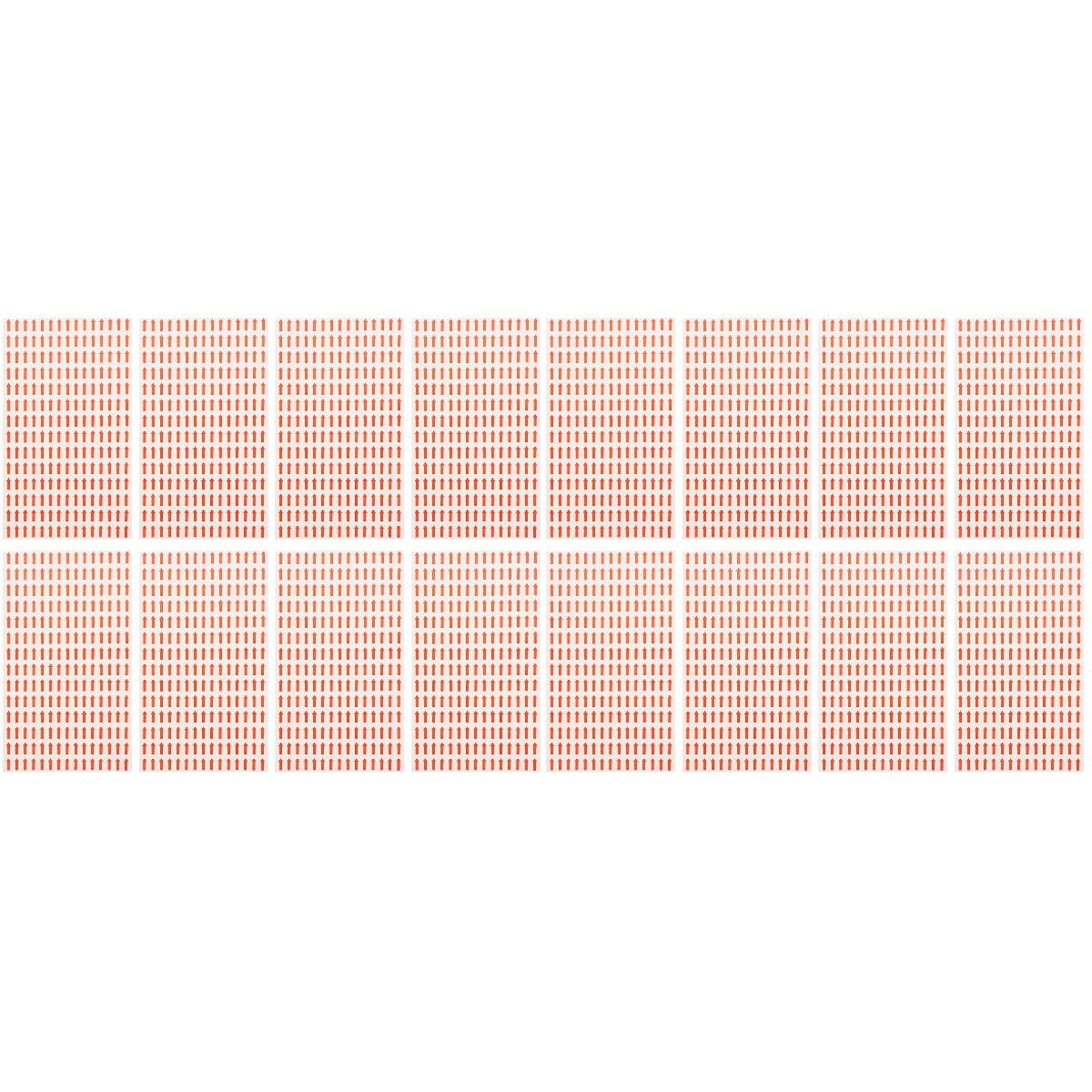 Hemoton 100 Sheets of Arrow Warning Sticker Caution Stickers Arrow ...