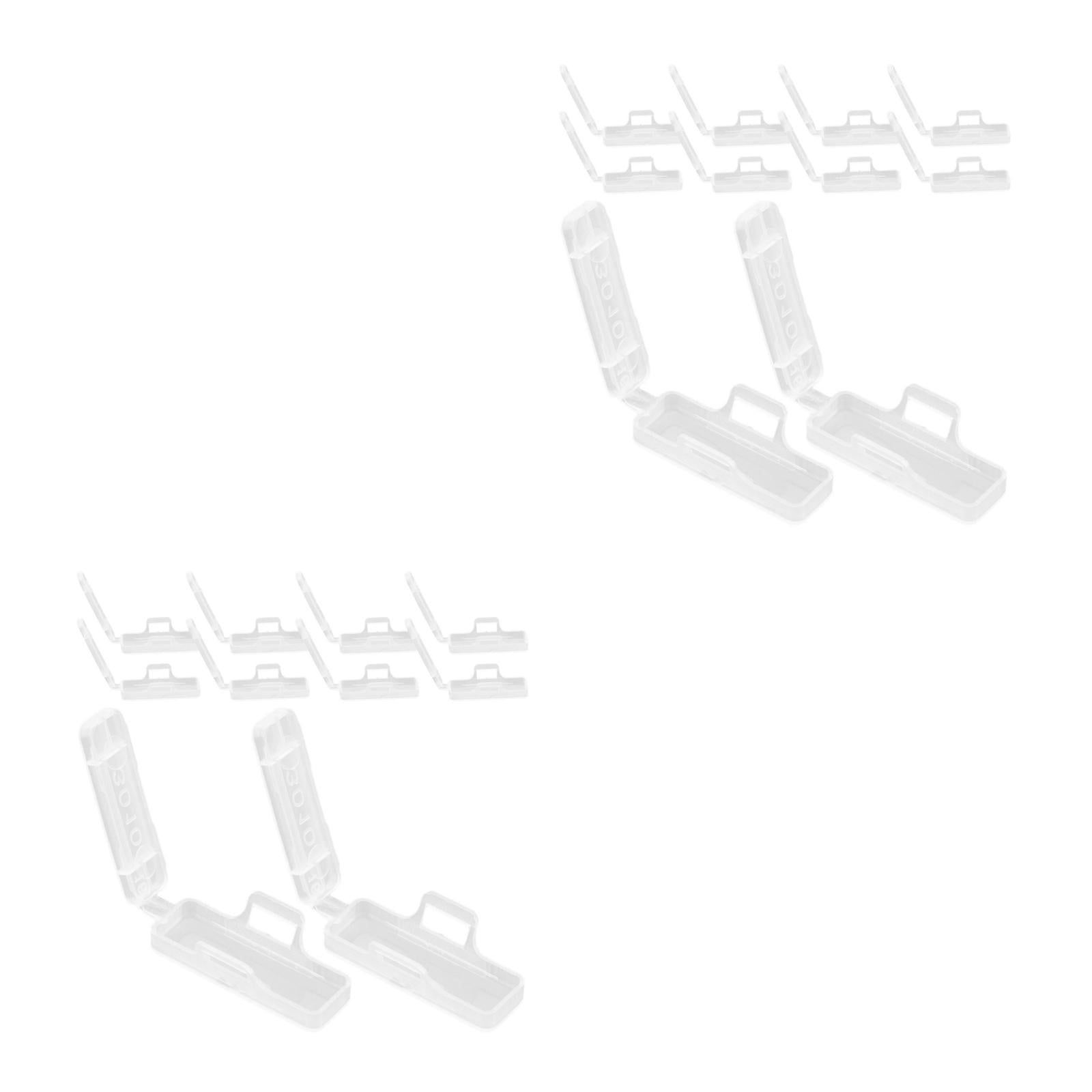 Hemoton 100 pcs Clear Plastic Cable Organizer Clips Reusable Wire ...