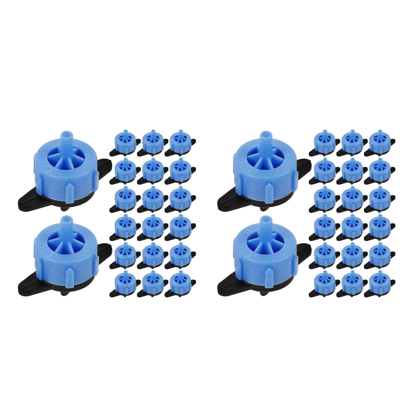 Hemoton 100 pcs Drip Irrigation Emitters Adjustable Irrigation Drippers ...