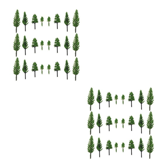 Hemoton 100 pcs Pine Tree Model Scenery Architecture Trees Landscape ...