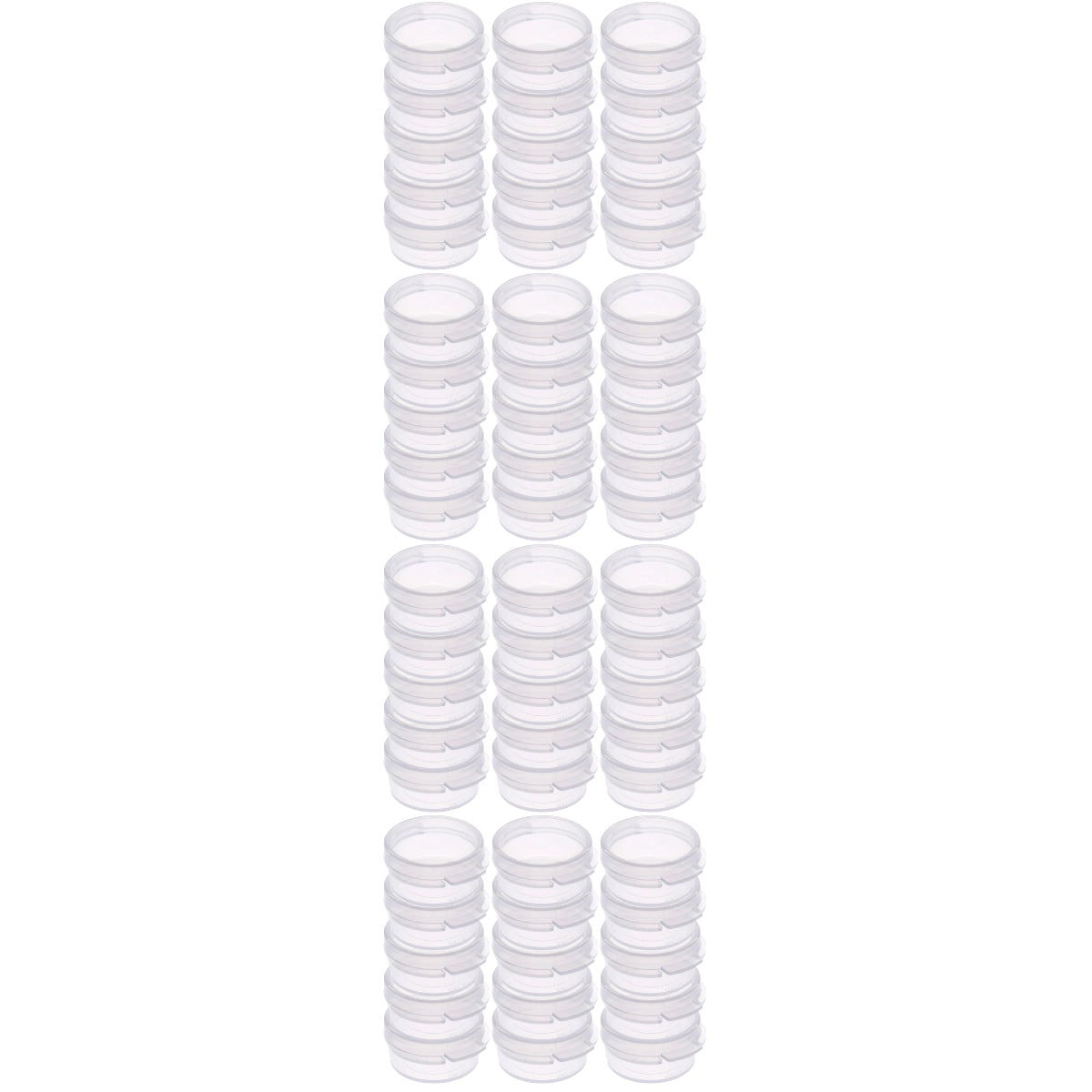 Hemoton 100 pcs Transparent Weighing Boxes Sampling Weighing Jars Labs ...