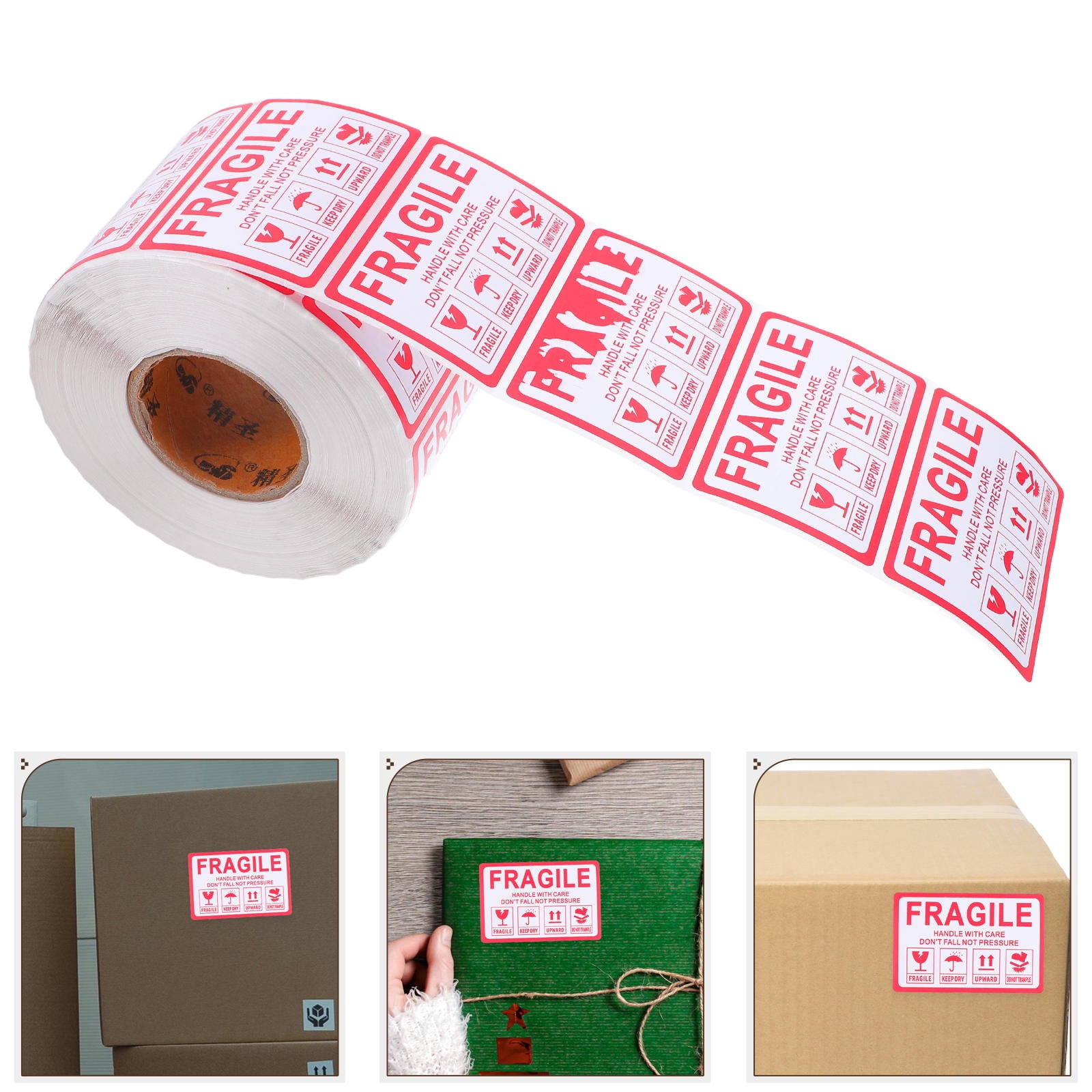 Hemoton 1000 Pcs Fragile Shipping Labels Handle Care Stickers For Small ...