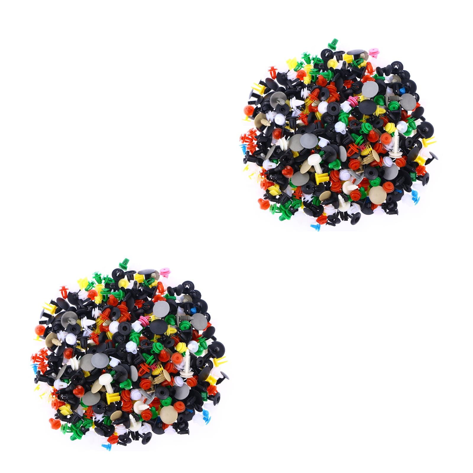 Hemoton 1000 Pcs Nylon Automotive Push Bumper Fastener Rivet Clips Car ...