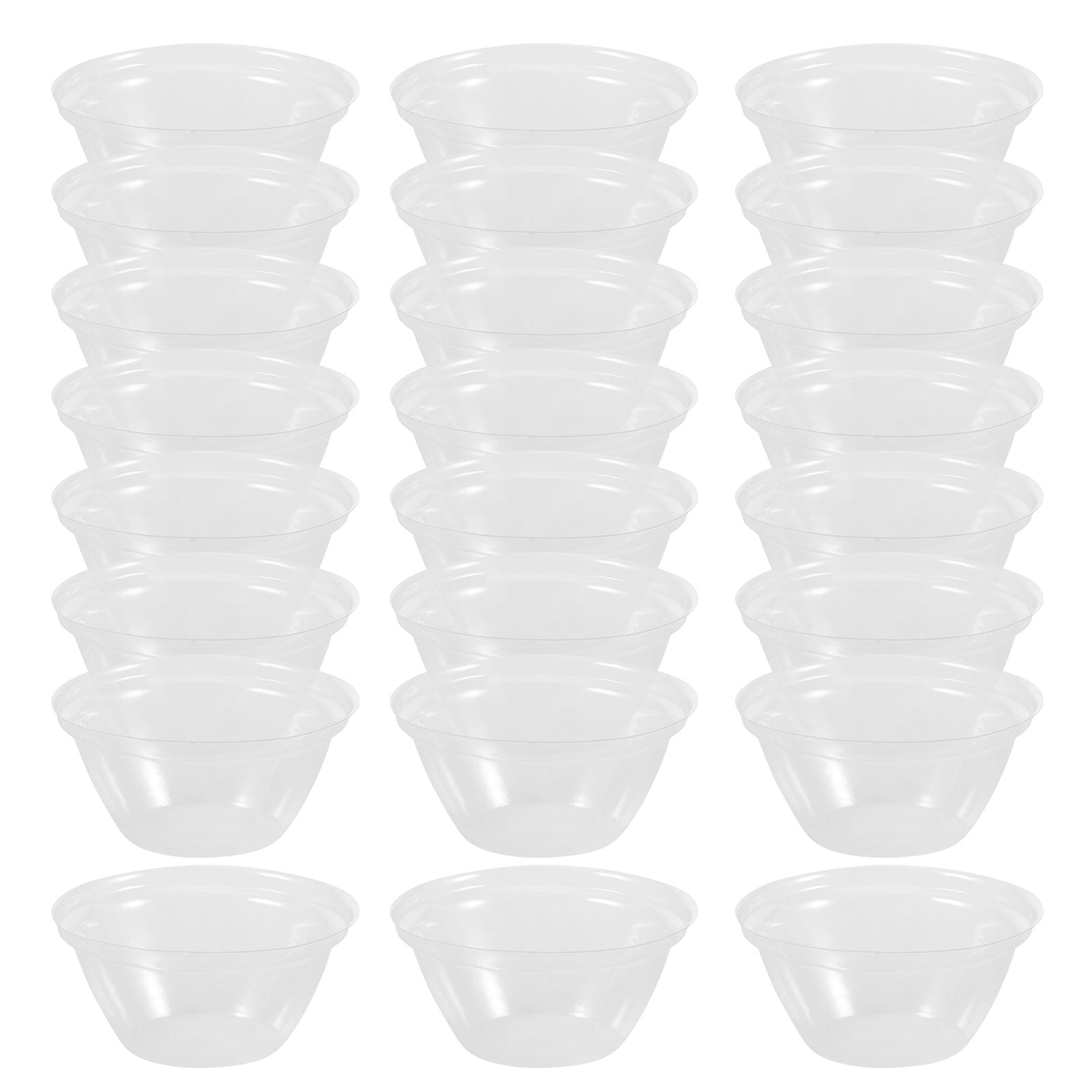 Hemoton 100pcs Clear Plastic Dome Mini Greenhouses for Winter Outdoor ...