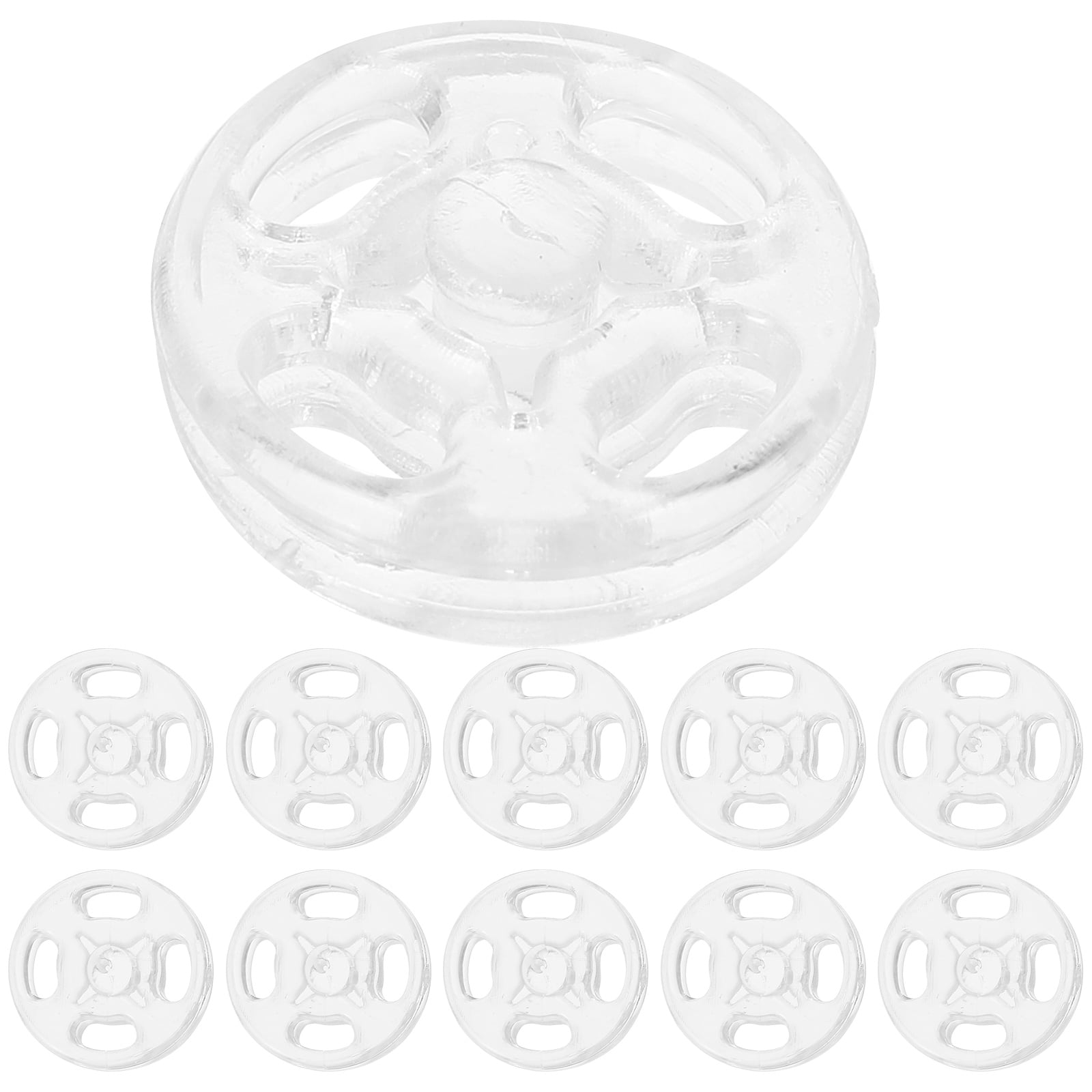 White Resin Snap Buttons for DIY Crafts and Sewing Projects 100pcs 13mm ...