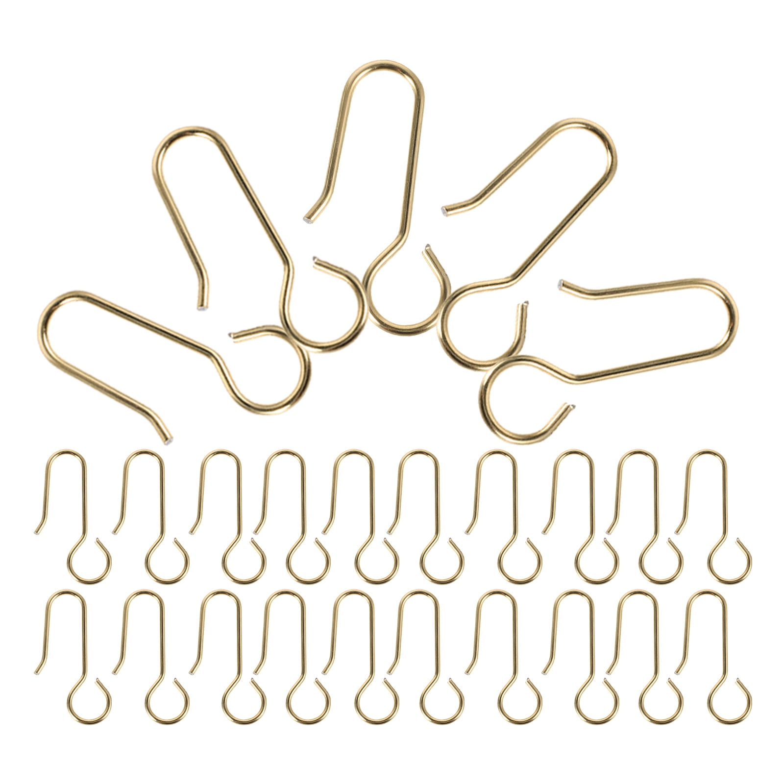 Hemoton 100pcs Curtain Track Glider Hooks Drapery Ceiling Hanging Hooks ...