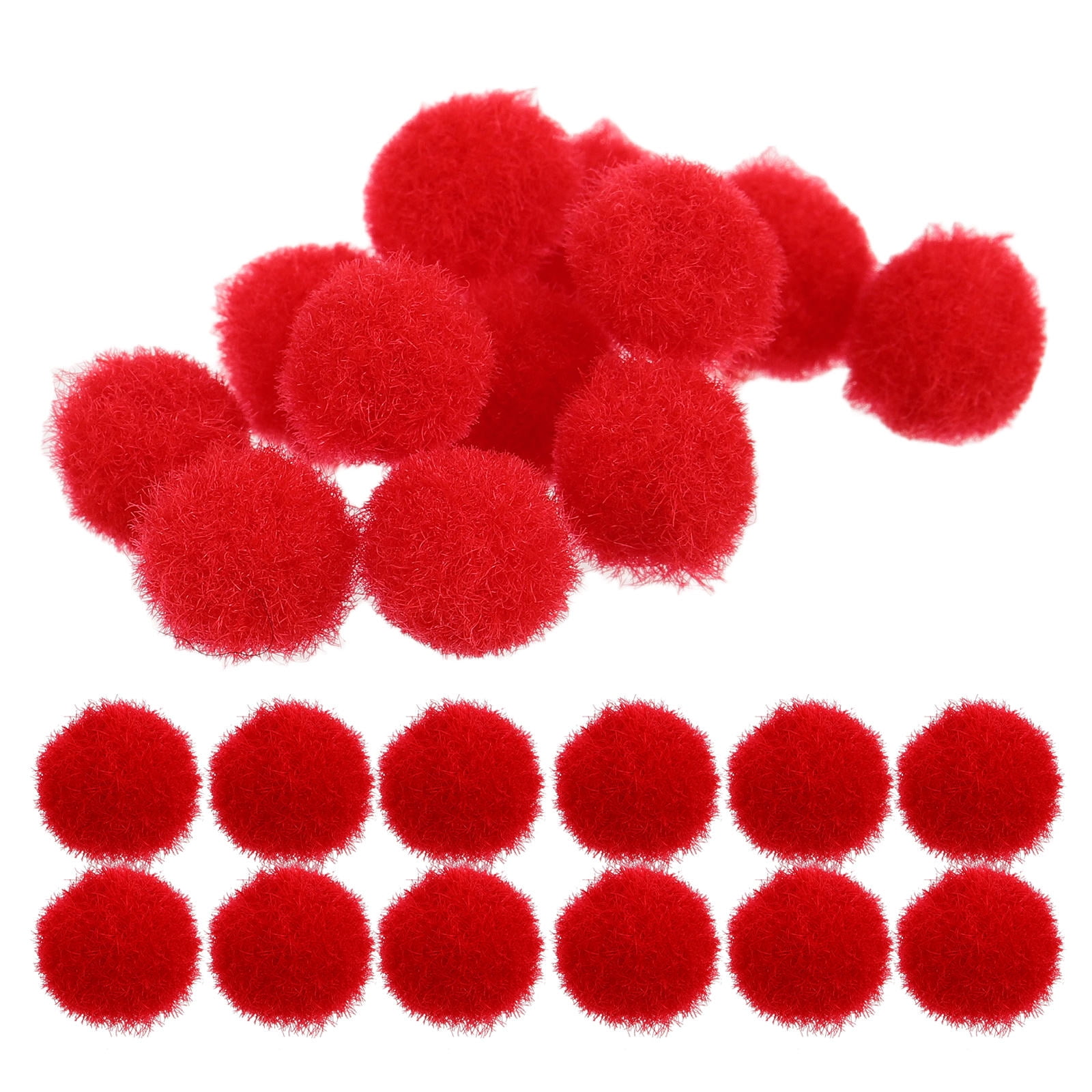Hemoton 100pcs Red Mini Pom Poms for Crafts Small Party Decorations ...