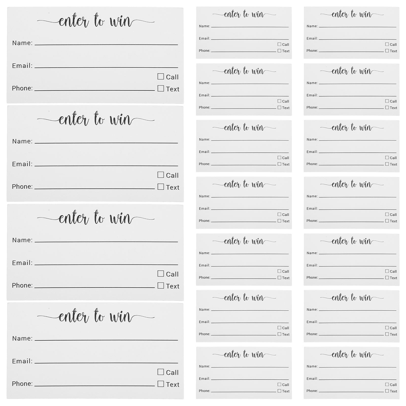 Hytrove Blank Raffle Tickets Paper 100Pcs 3.5X1.9In - Walmart.com