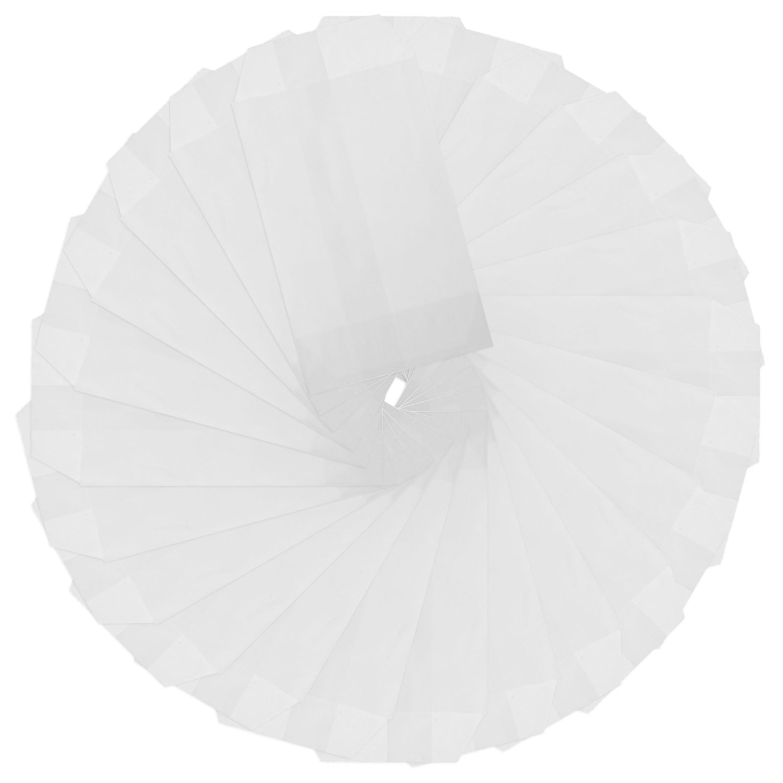 Hemoton 100pcs Flat Paper Bags Glassine Paper Bags Baking Bags Party ...