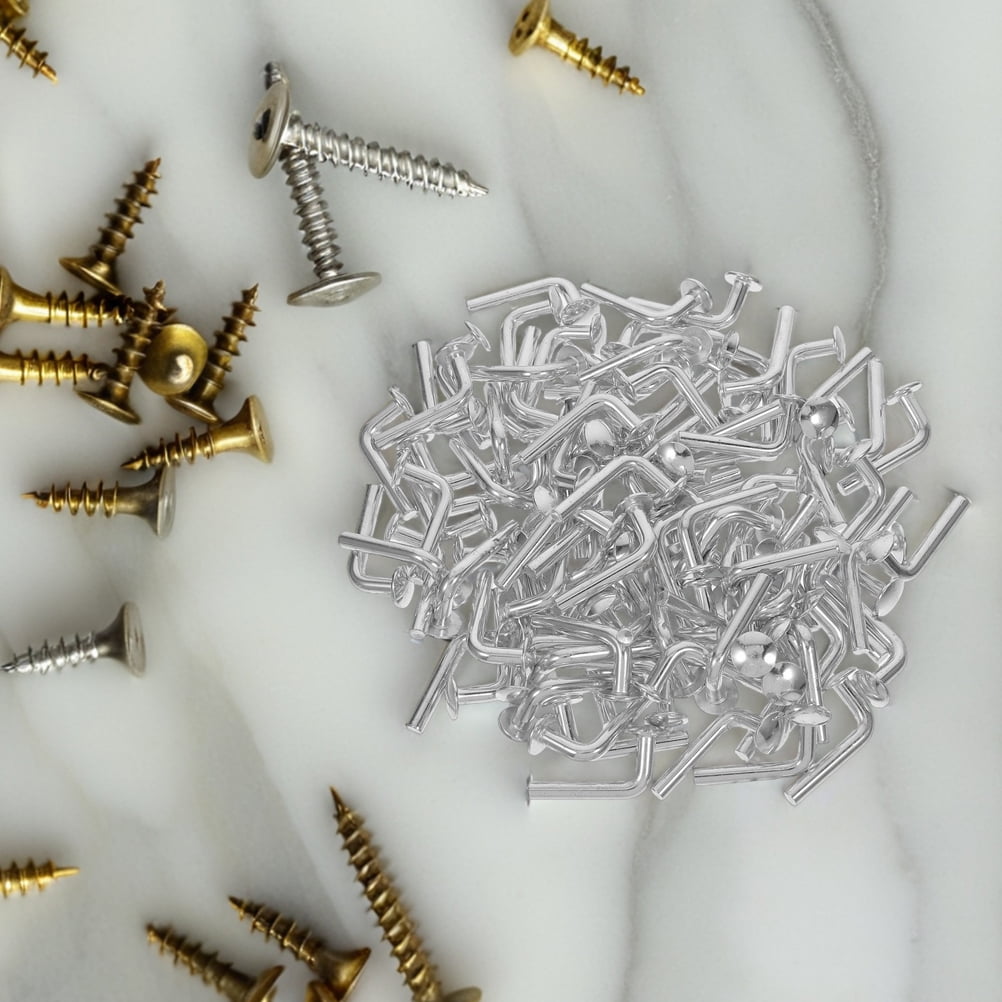 Hemoton 100pcs Galvanized L-Shaped Drop Pin for Pallet Racking Safety ...