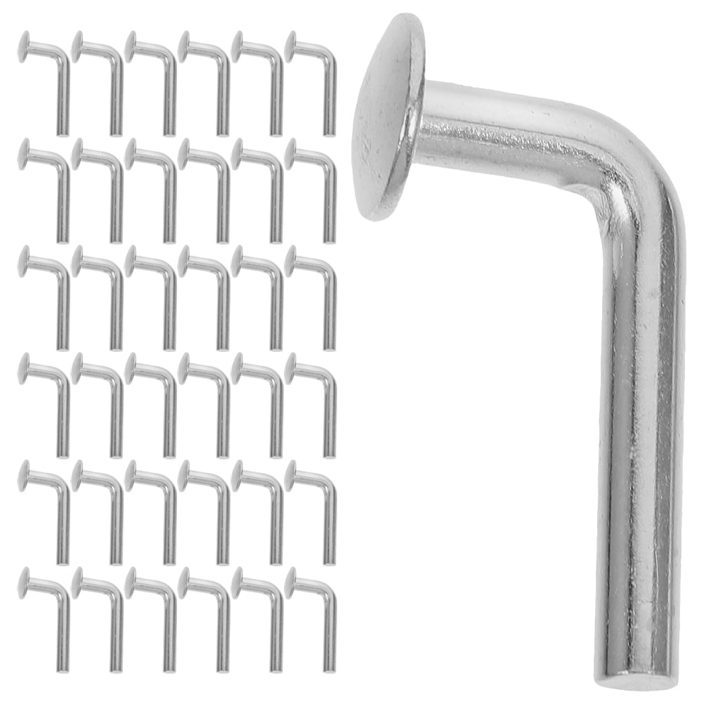 Hemoton 100pcs Galvanized L-Shaped Drop Pin for Pallet Racking Safety ...