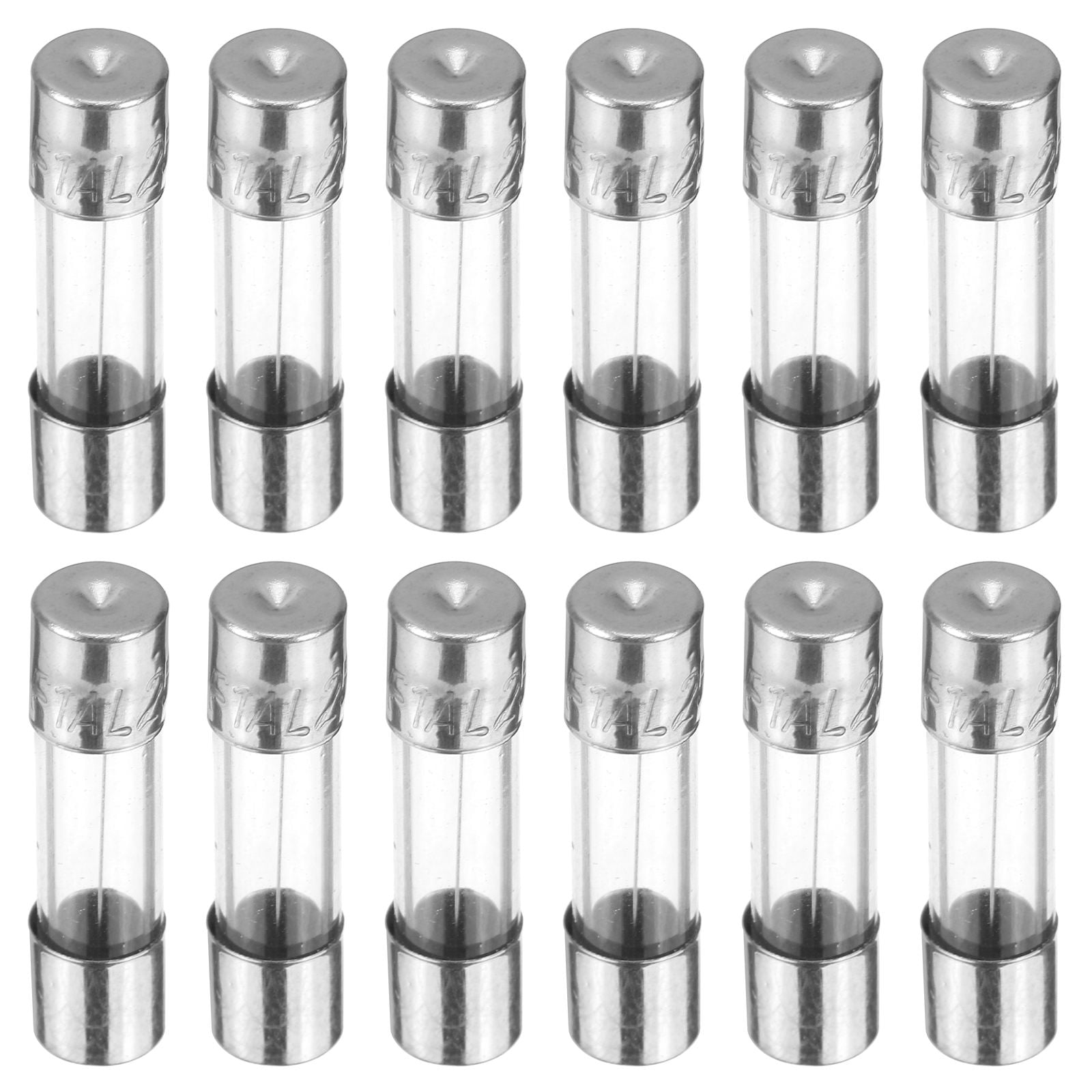 Hemoton 100pcs Glass Fuses Tubes Fast-Blow Glass Fuses Versatile Use ...