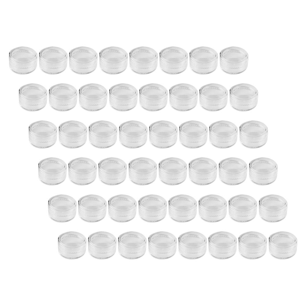 Hemoton 100pcs Glitter Storage Containers Empty Clear Jars Cosmetic ...