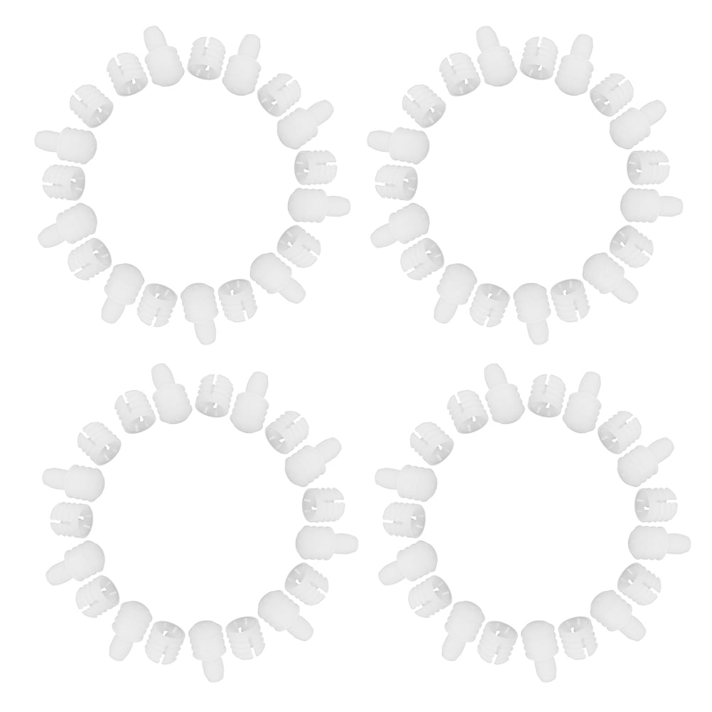 Hemoton 100pcs Hinge Dowel Inserts White Dowels Door Hinge For Cabinet ...