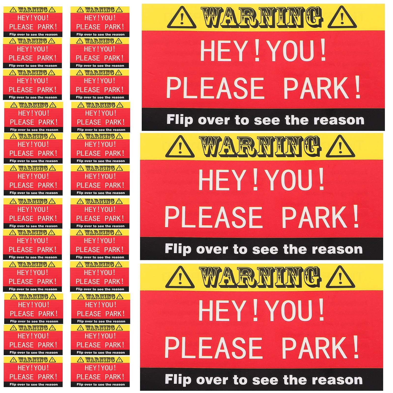 Hemoton 100pcs Humorous Parking Violation Cards You Parked Bad Notes ...