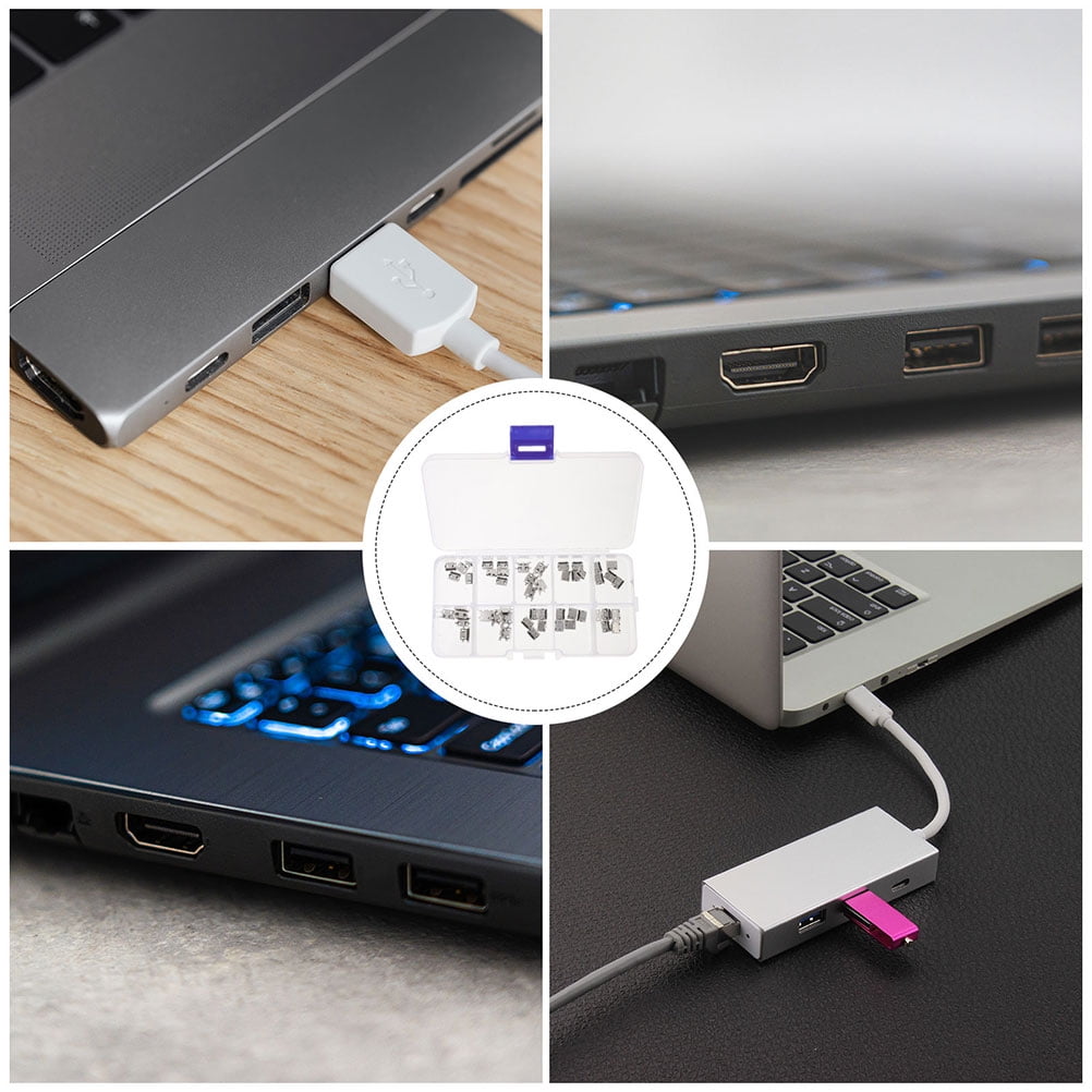 Hemoton 100pcs Micro Usb Female Sockets Kit 5-Pin Micro Usb Socket ...