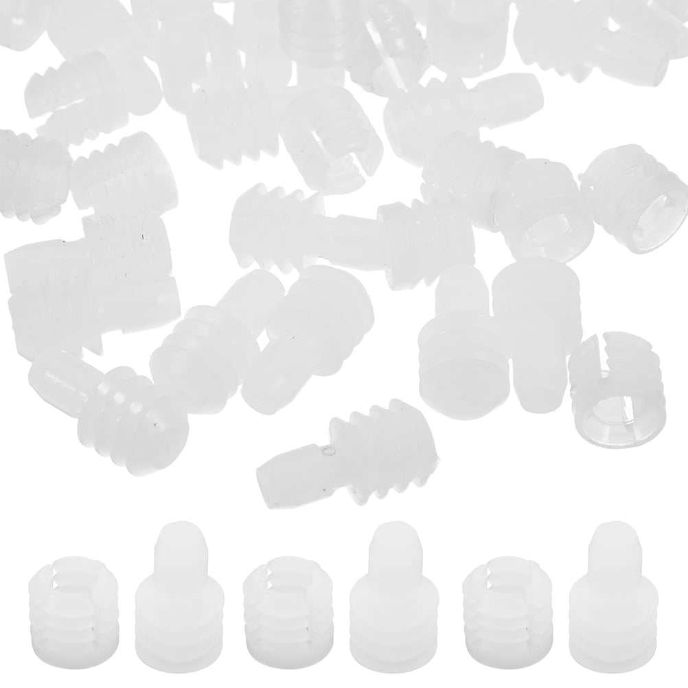 Hemoton 100pcs Plastic Dowels Hardware Plastic Hinge Dowel Inserts ...