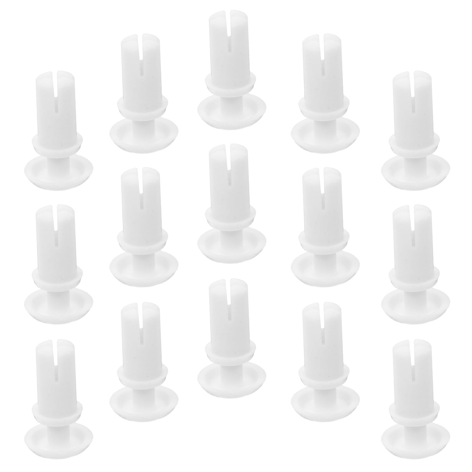 Hemoton 100pcs Plastic Rivets for Cars White Auto Push Retainer Clips ...