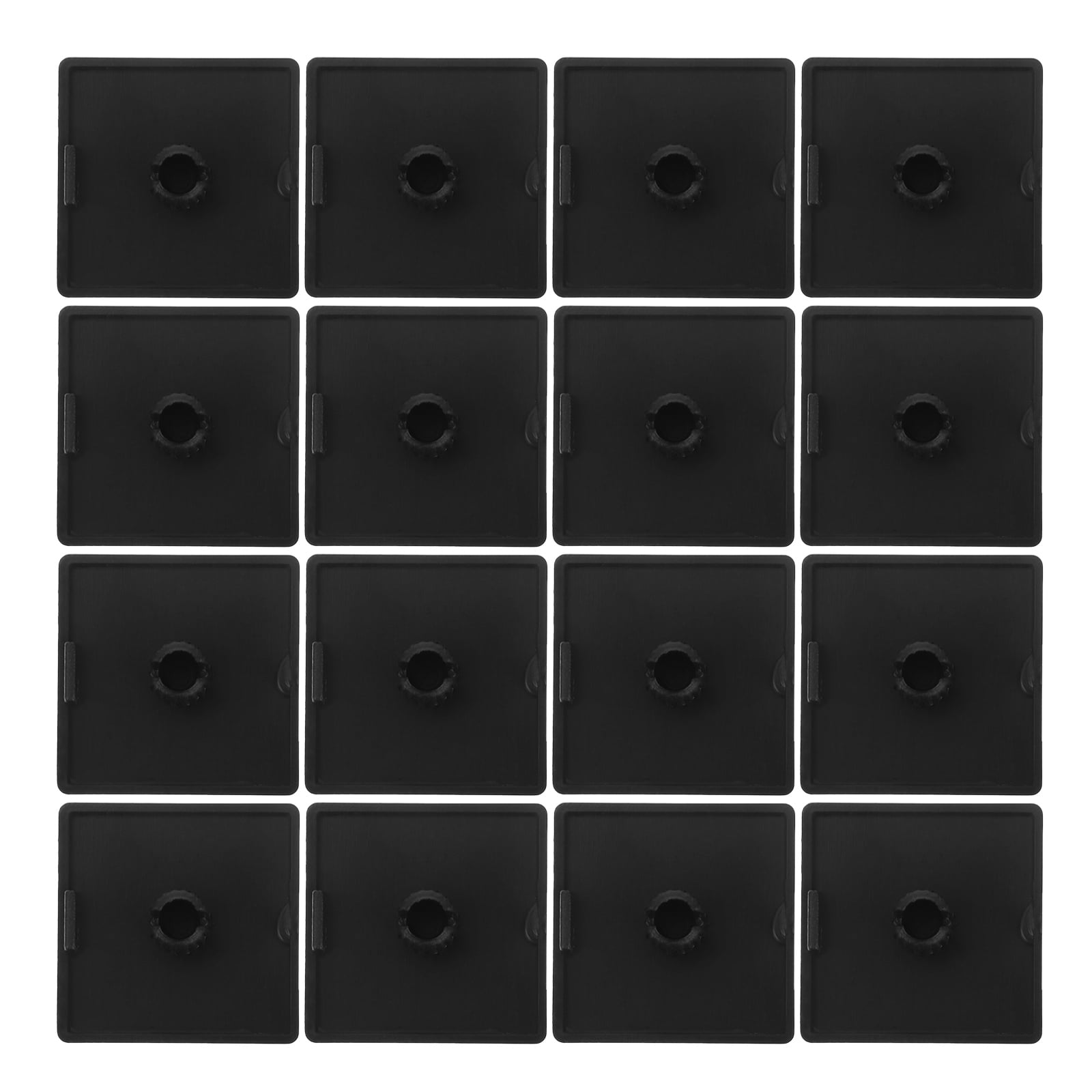 Hemoton 100pcs Square Nylon Extrusion End Cap Aluminum Profile End Cap ...