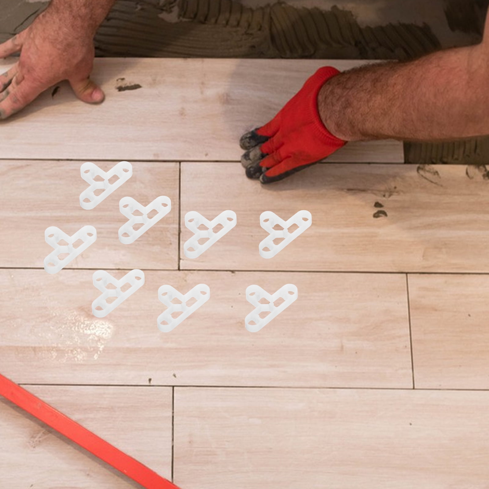 Hemoton 100pcs Tile Leveling System T-Shaped Tile Spacers for Ceramic ...