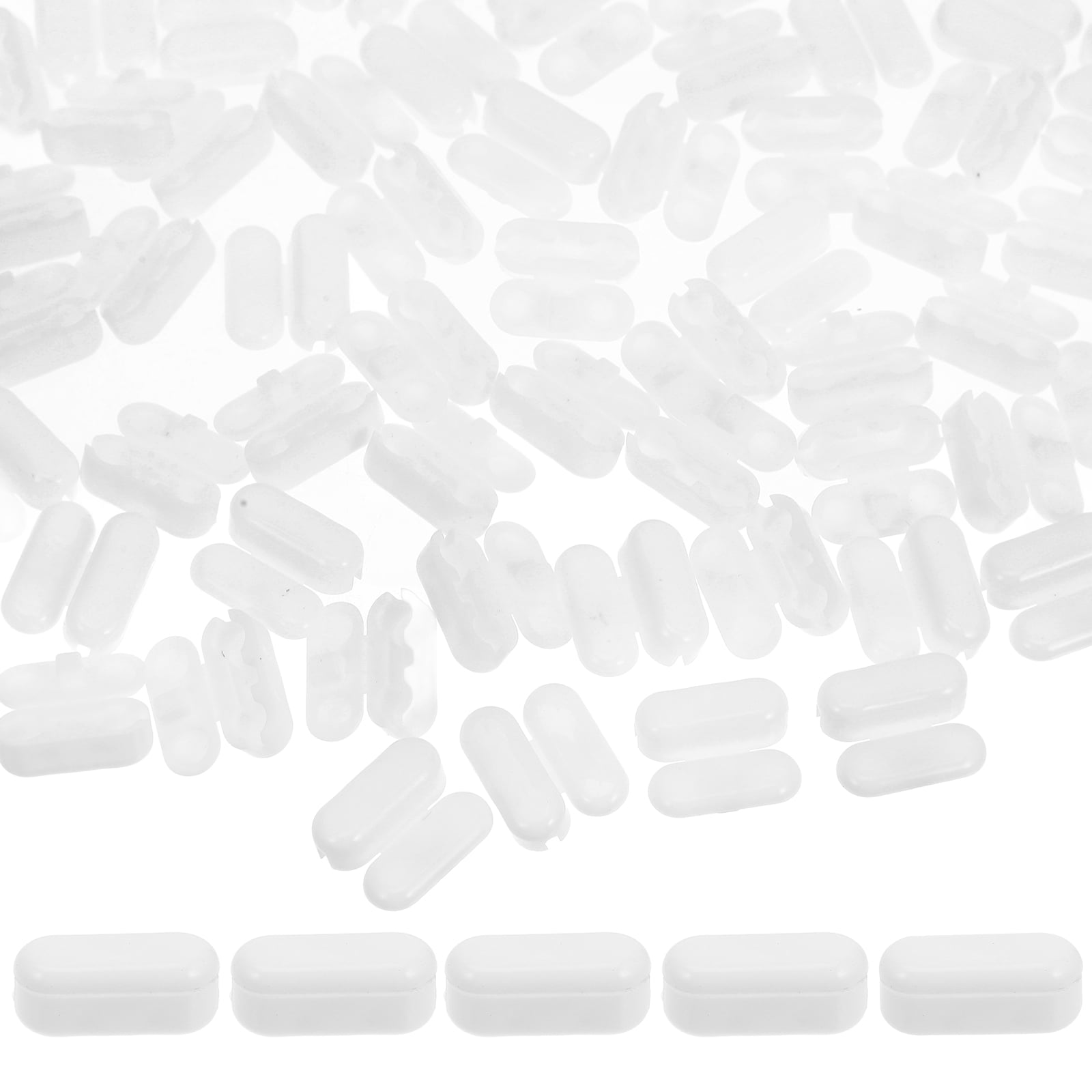 Hemoton 100pcs Vertical Blind Connector Beaded Blind Cord Connector ...