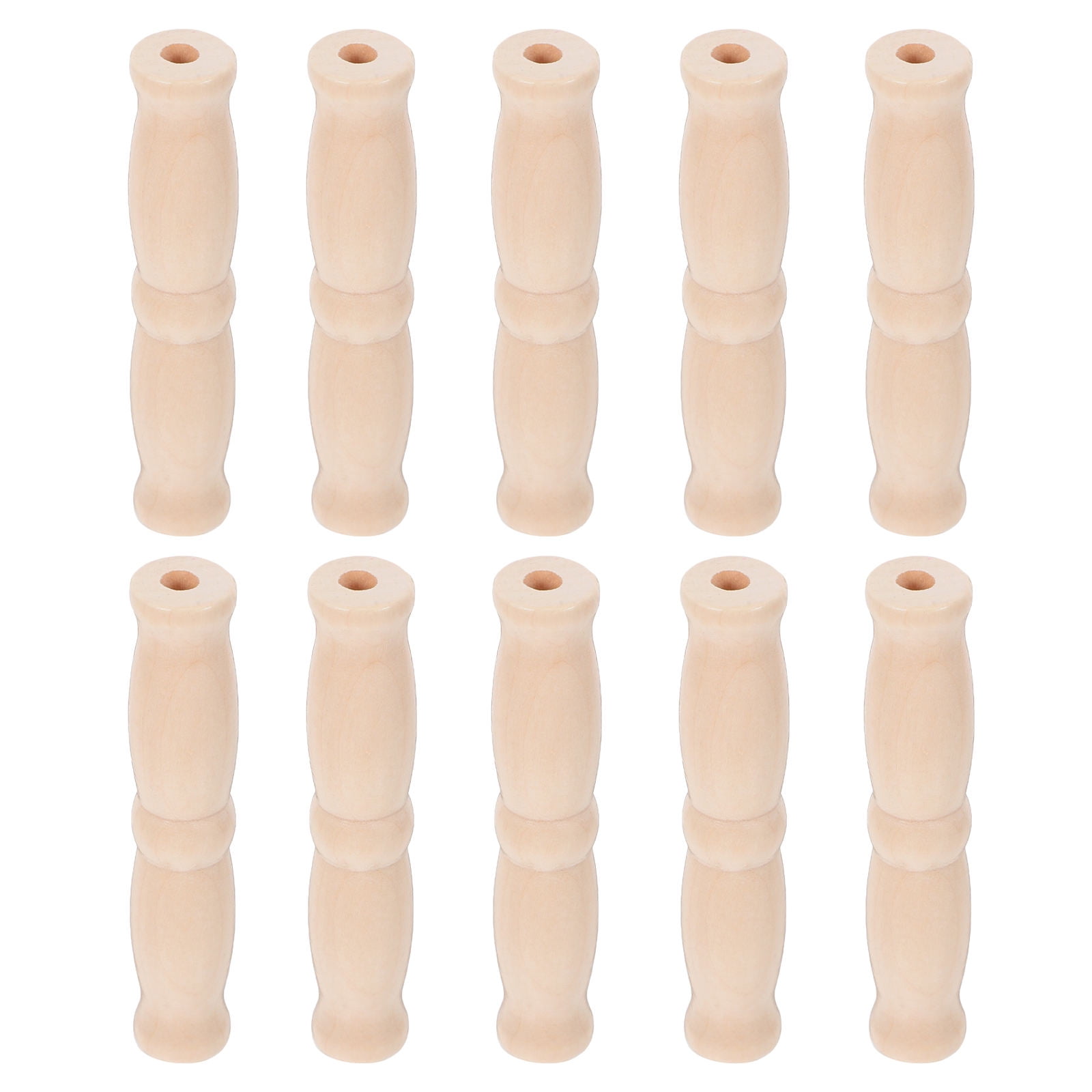 Hemoton 10PCS Bucket Wood Handle Replacement Grip Carrying Handles for ...