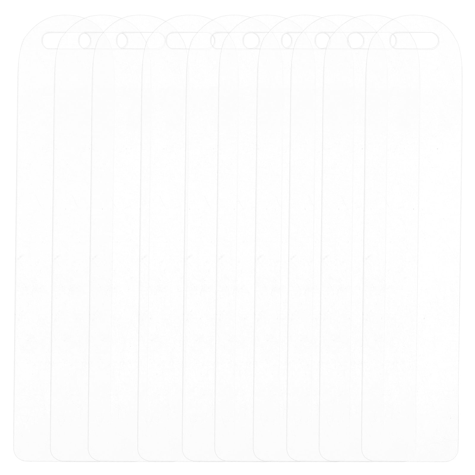 Hemoton 10PCS DIY Bookmarks Bulk Transparent Acrylic Bookmarks Blank ...