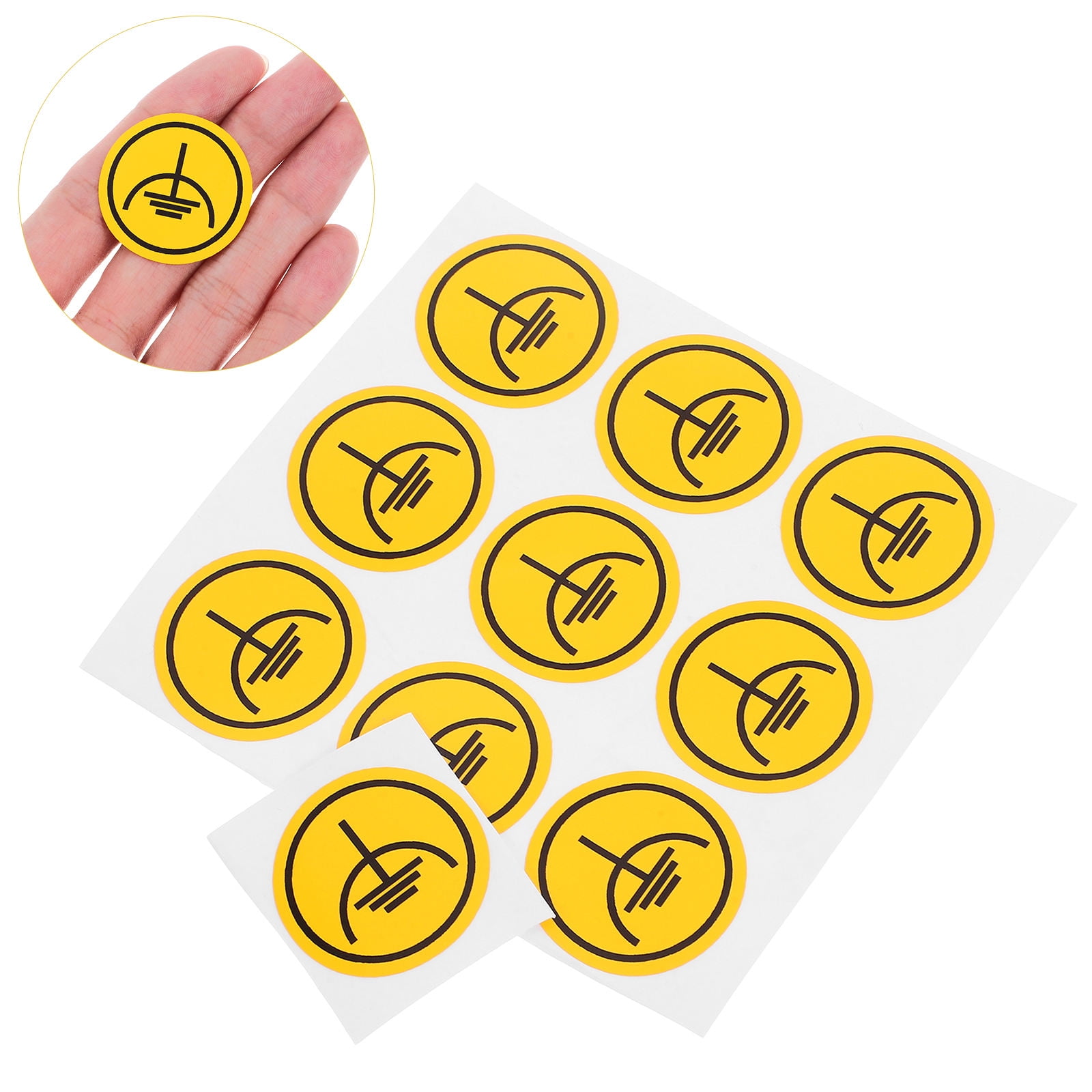 Hemoton 10PCS Electrical Machine Warning Stickers Safety Labels ...