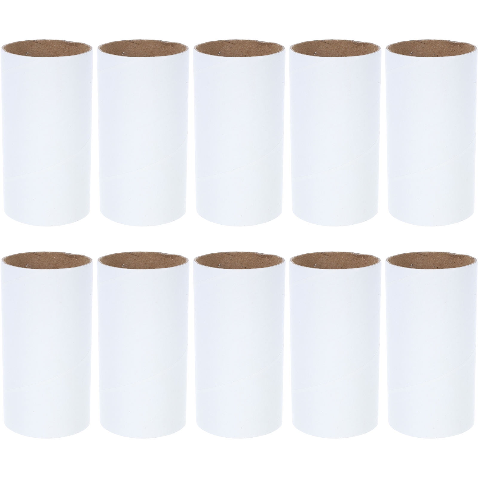 HEMOTON White Paper Tubes for DIY Art Projects 10PCS Versatile Craft ...