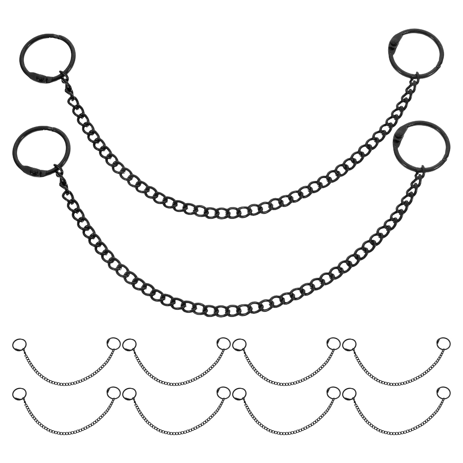 Hemoton 10PCS Stained Glass Window Hanging Chain Stainless Steel ...