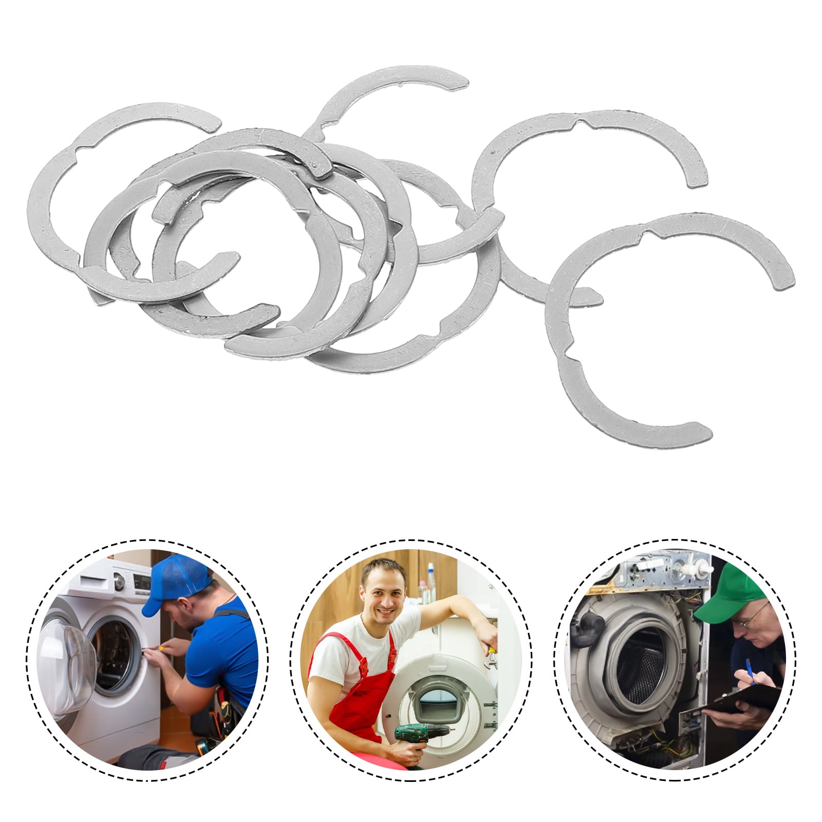 Hemoton 10PCS Wire Spring Hose Clamp Stainless Steel Hose Clamps for ...