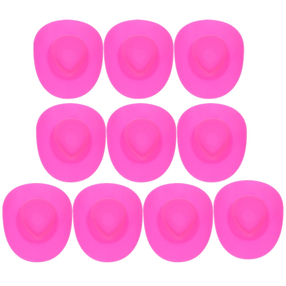Pink Plastic Top Hat for Crafts and Decorating Lightweight and 10 ...