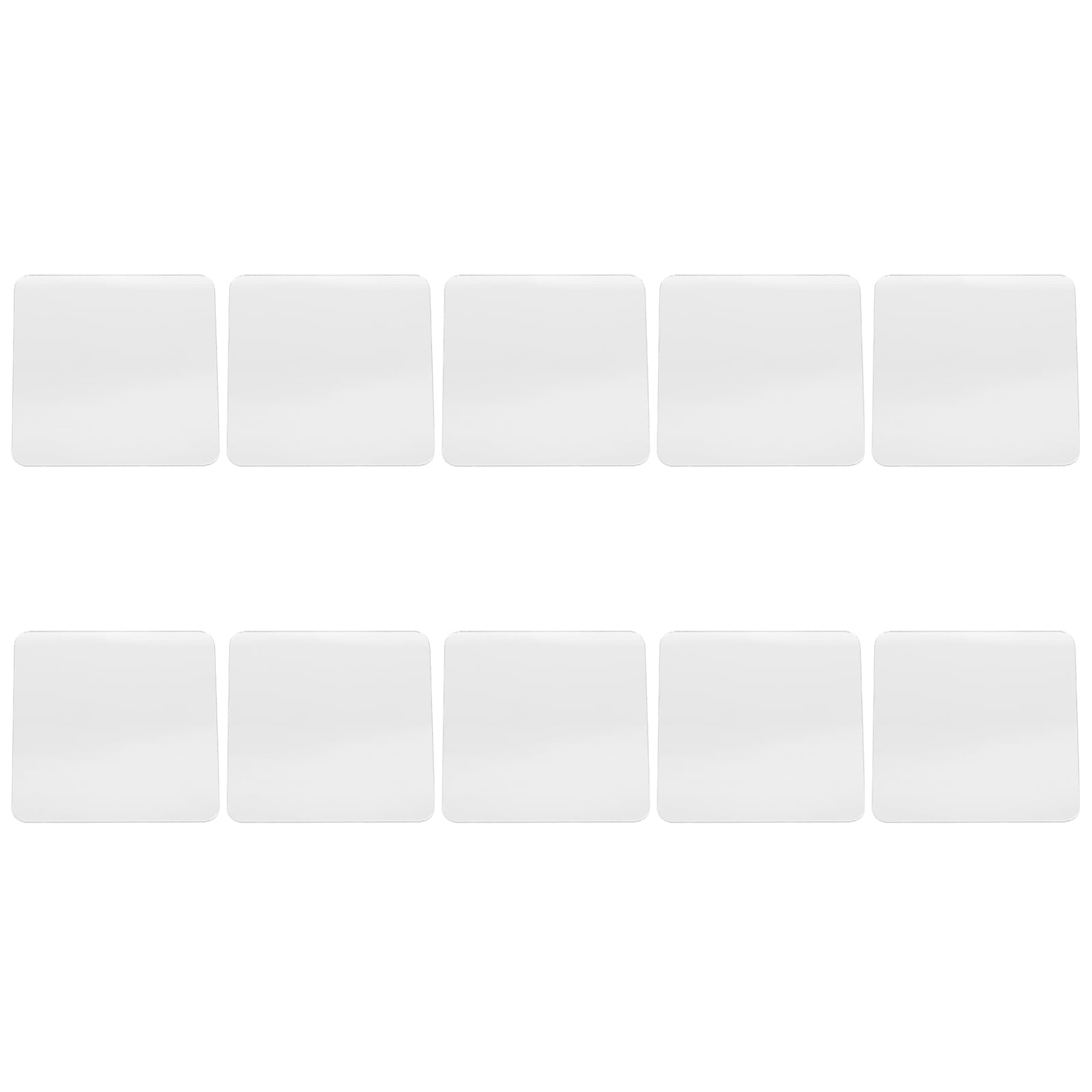 Hemoton 10Pcs Square Mirror Sheets Home Office DIY Mirror Stickers ...