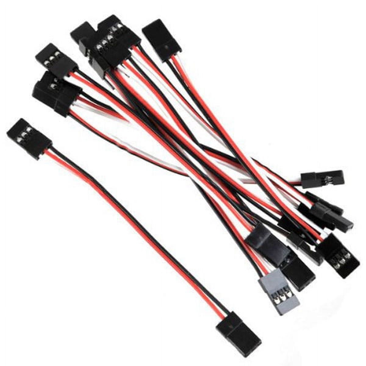 Hemoton 10cm 3-pin Female to Female Servo Extension Lead Wire Cable ...